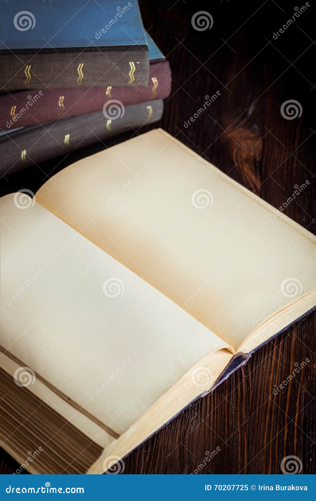 Open Book in Vintage Light Tone Color Stock Image - Image of aged ...