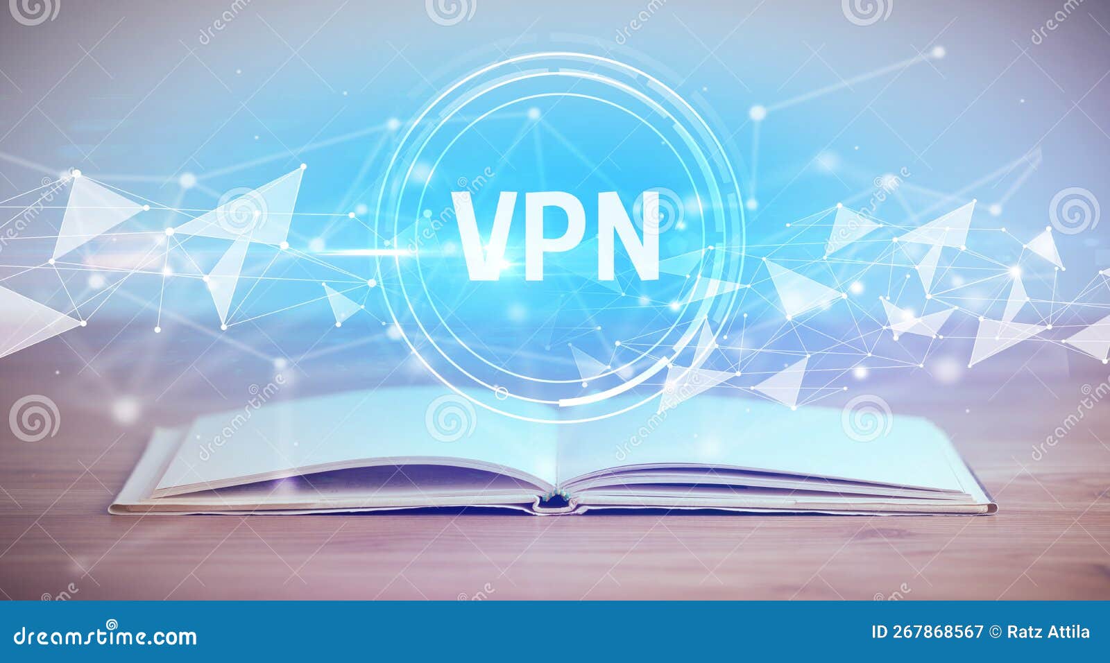 Open Book with Abbreviation Concept Stock Illustration - Illustration ...