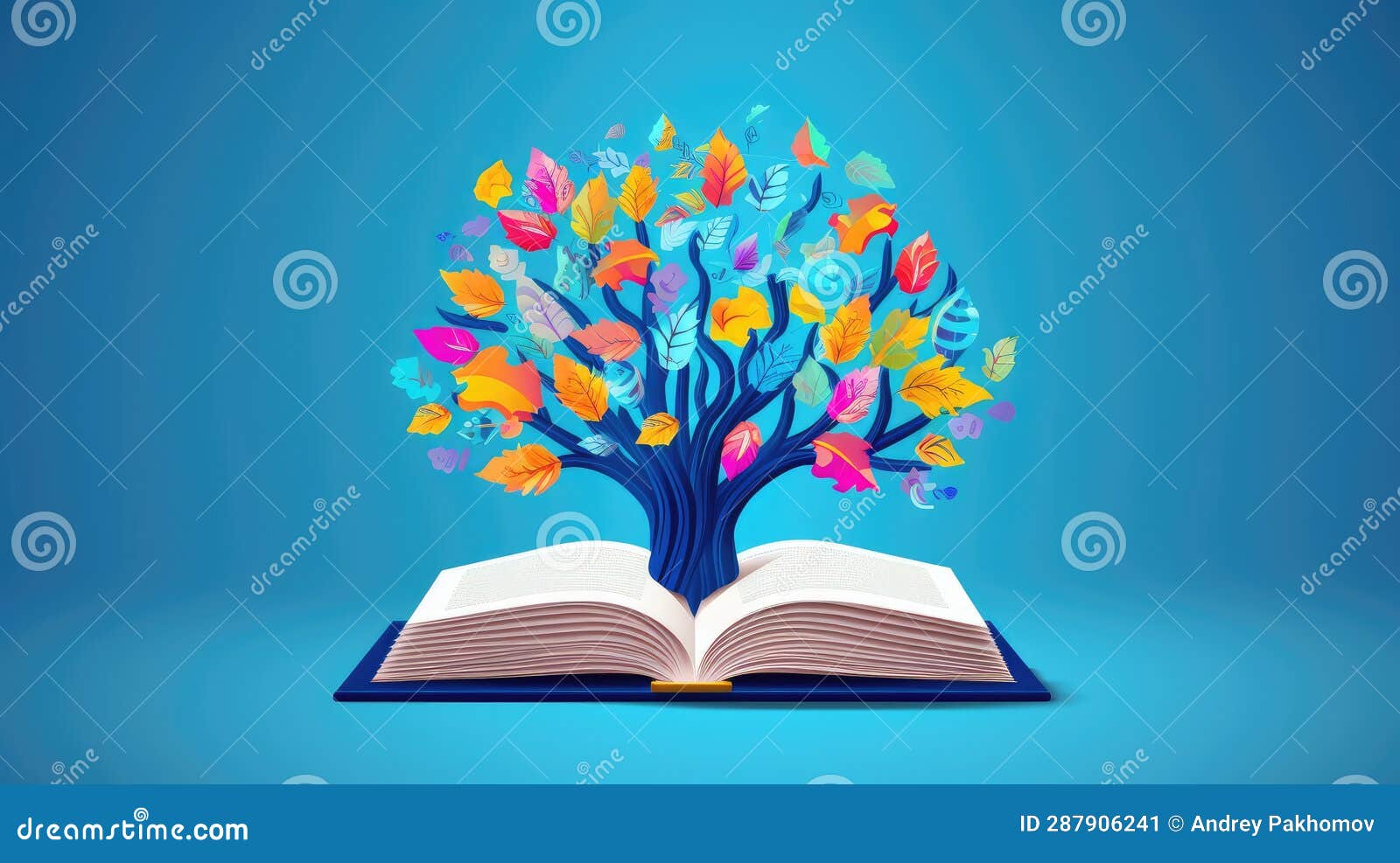 An Open Book from Which the Tree of Knowledge Grows, the Concept of the ...