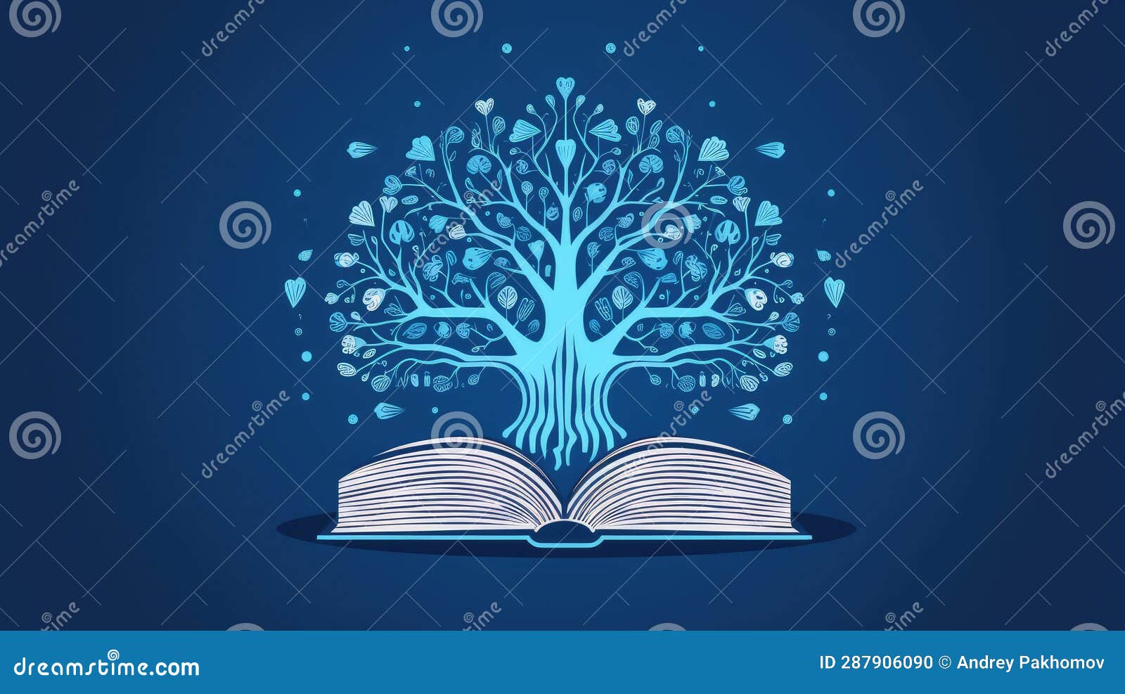 An Open Book from Which the Tree of Knowledge Grows, the Concept of the ...