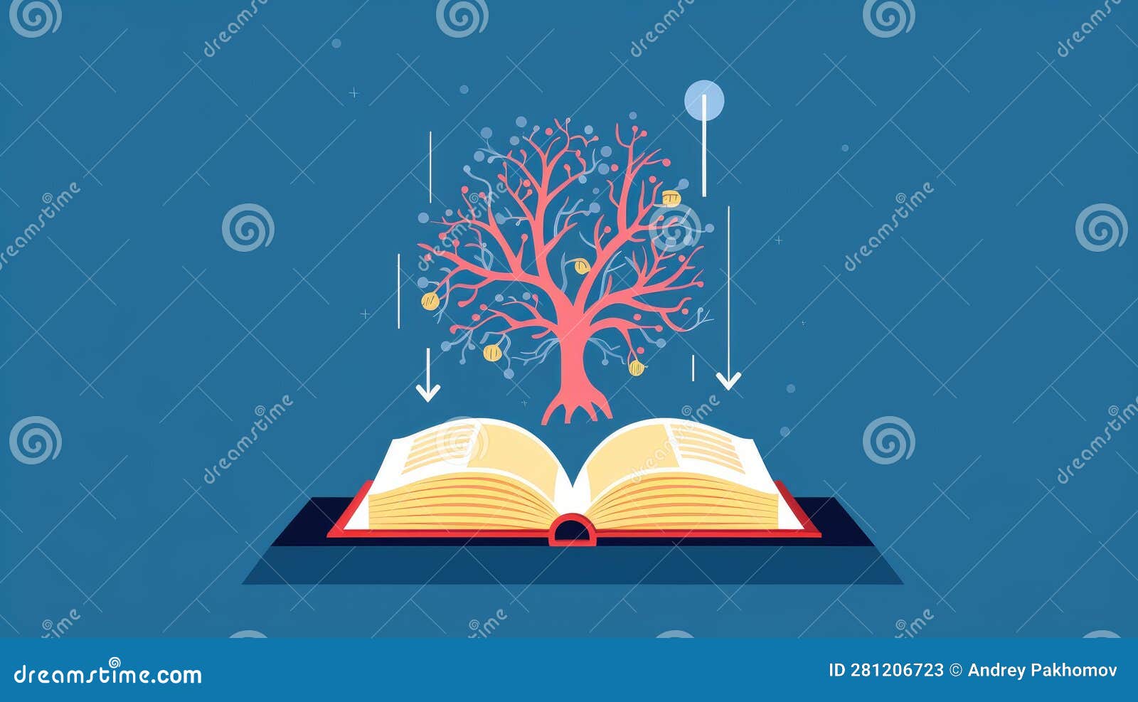 An Open Book from Which the Tree of Knowledge Grows, the Concept of the ...