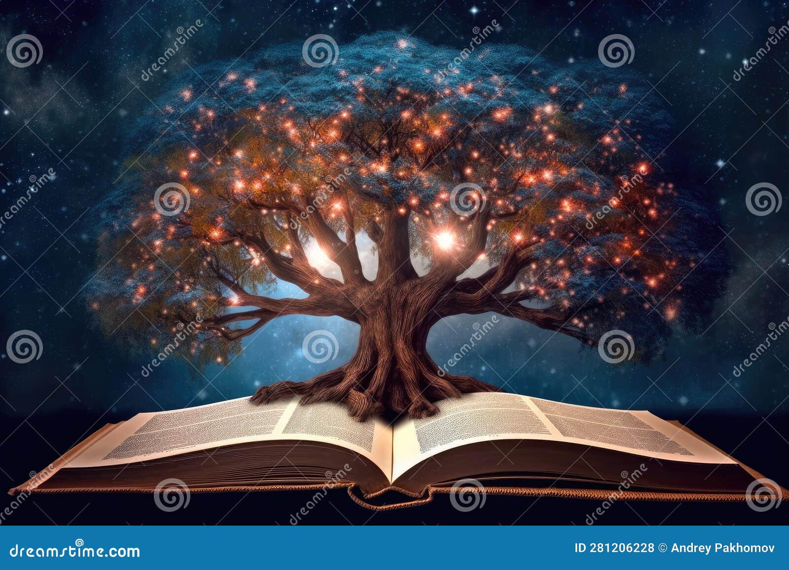 An Open Book from Which the Tree of Knowledge Grows, the Concept of the ...