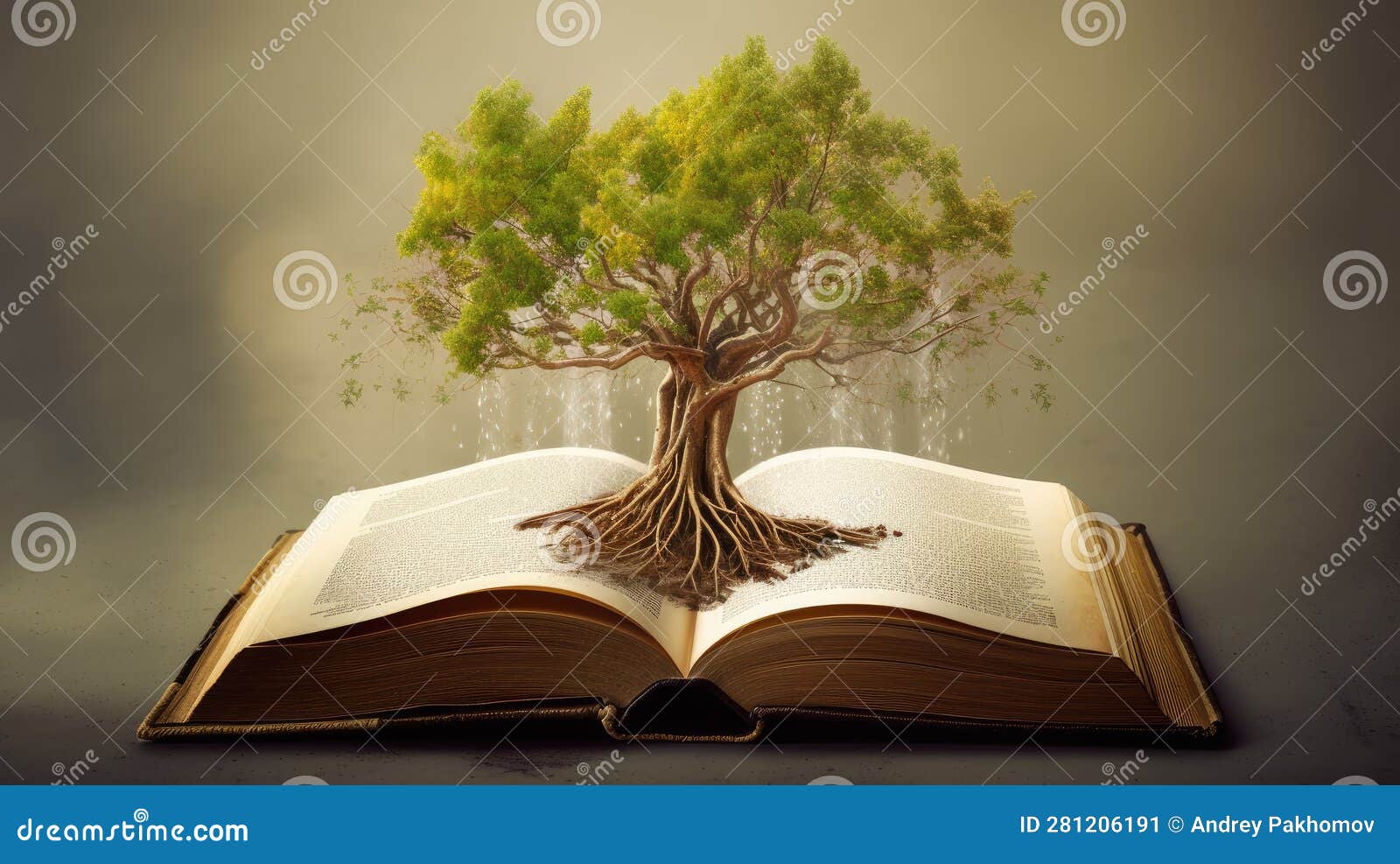 An Open Book from Which the Tree of Knowledge Grows, the Concept of the ...