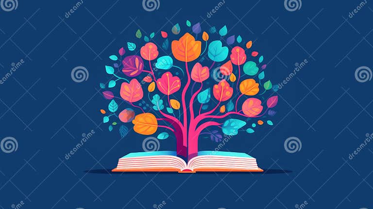 An Open Book from Which the Tree of Knowledge Grows, the Concept of the ...
