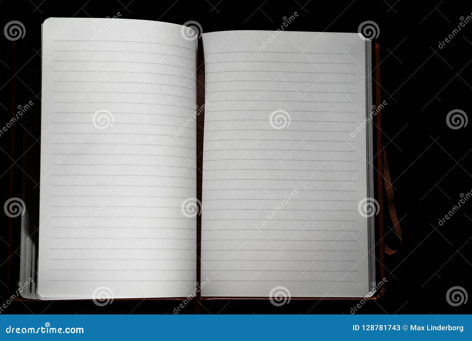 Open book with white pages stock image. Image of empty - 128781743