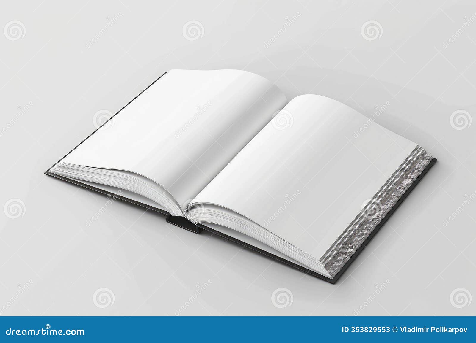 An Open Book on a White Surface. Perfect for Educational Projects Stock ...