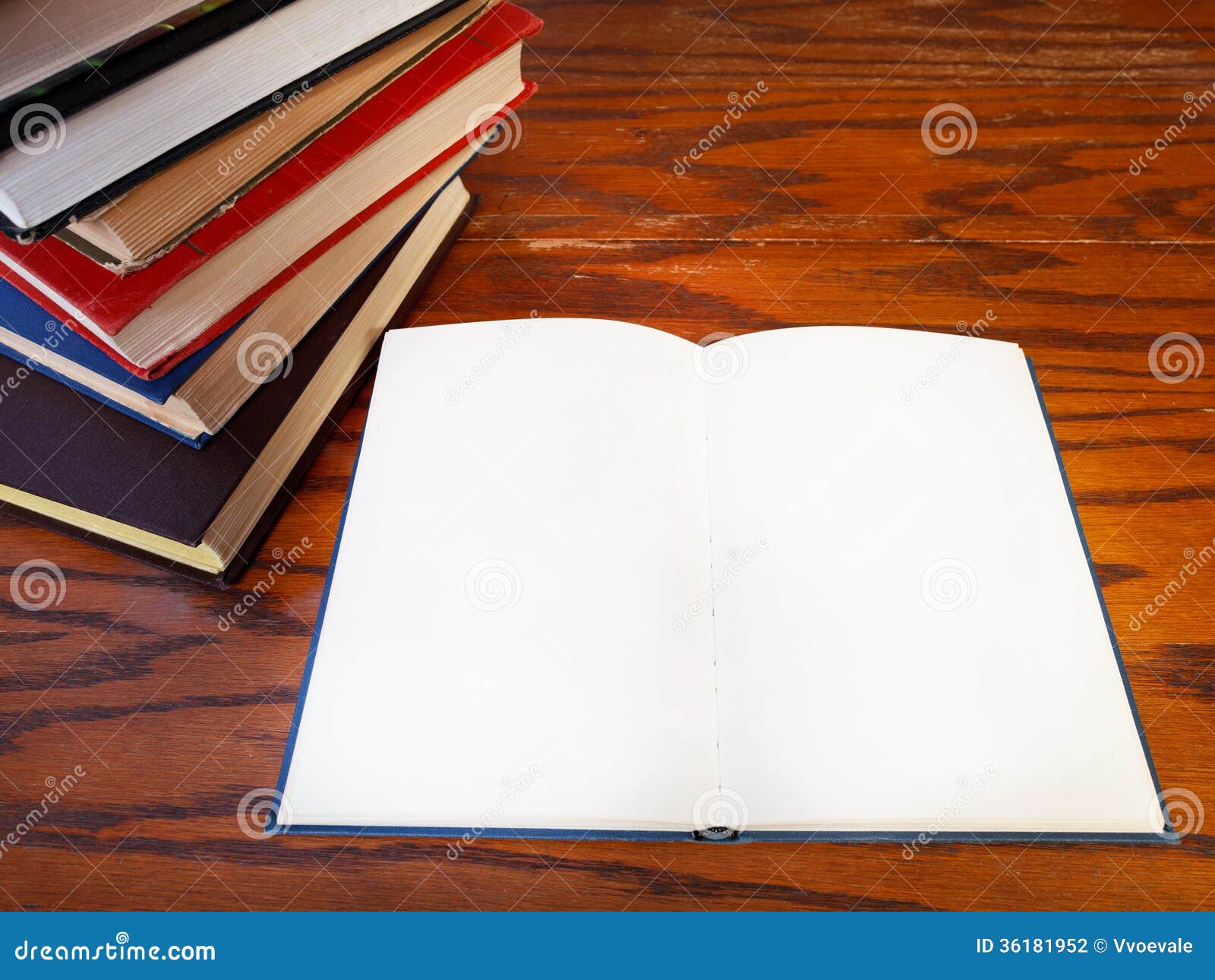 Open book on wooden table stock photo. Image of literature - 36181952