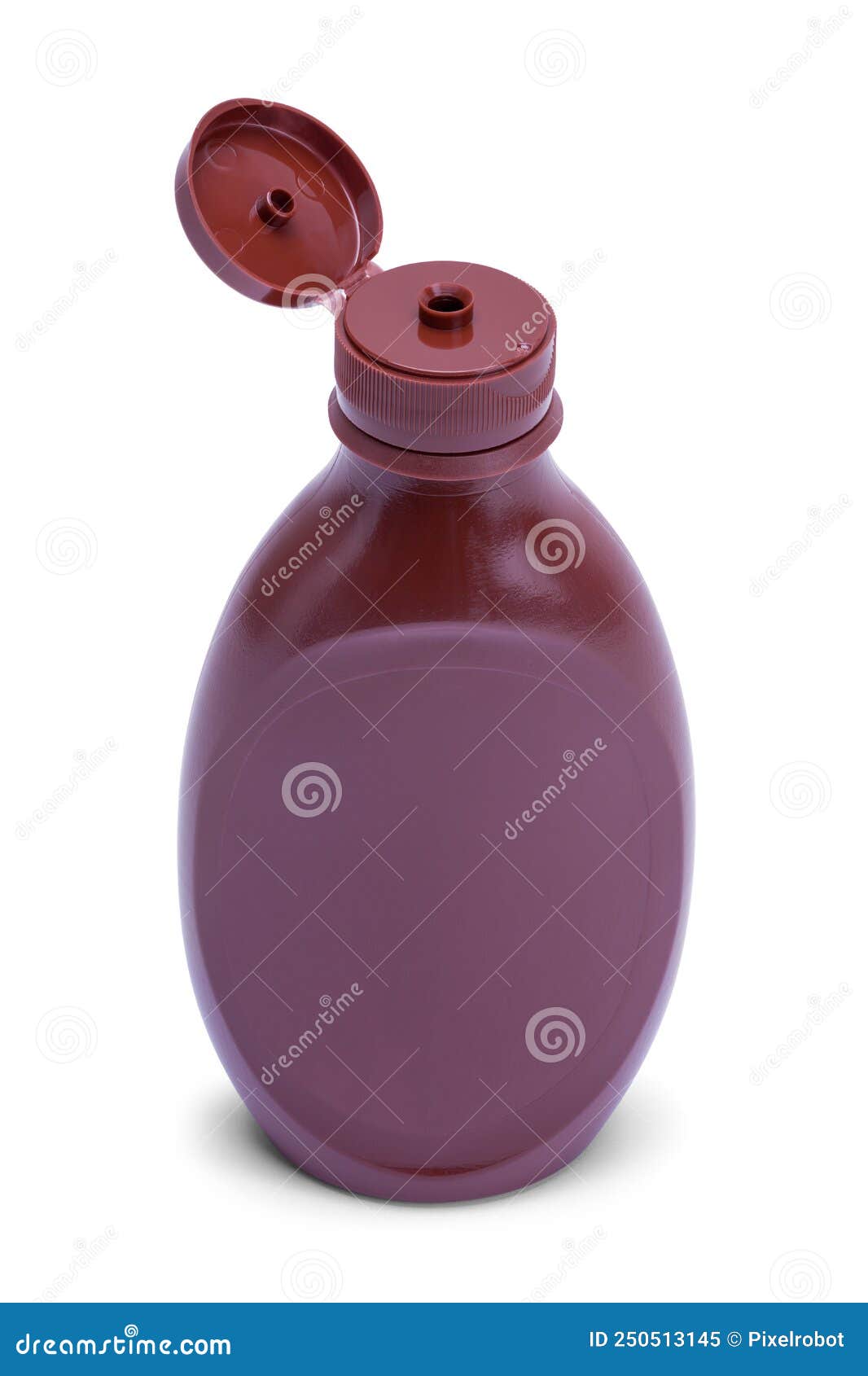 Open Bottle of Chocolate Syrup Stock Image - Image of blank, copy ...