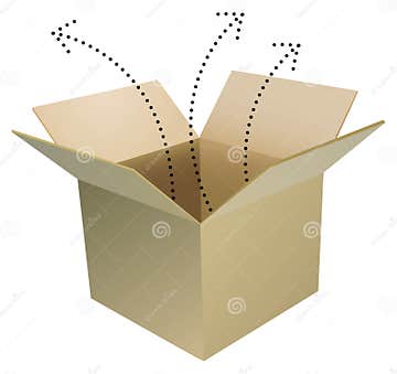 Open box stock vector. Illustration of carton, parcel - 12177254