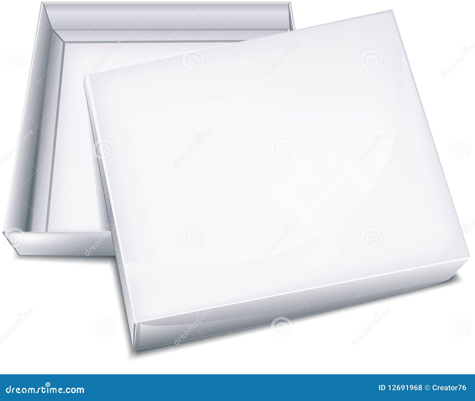 Open box stock vector. Illustration of white, packaging - 12691968
