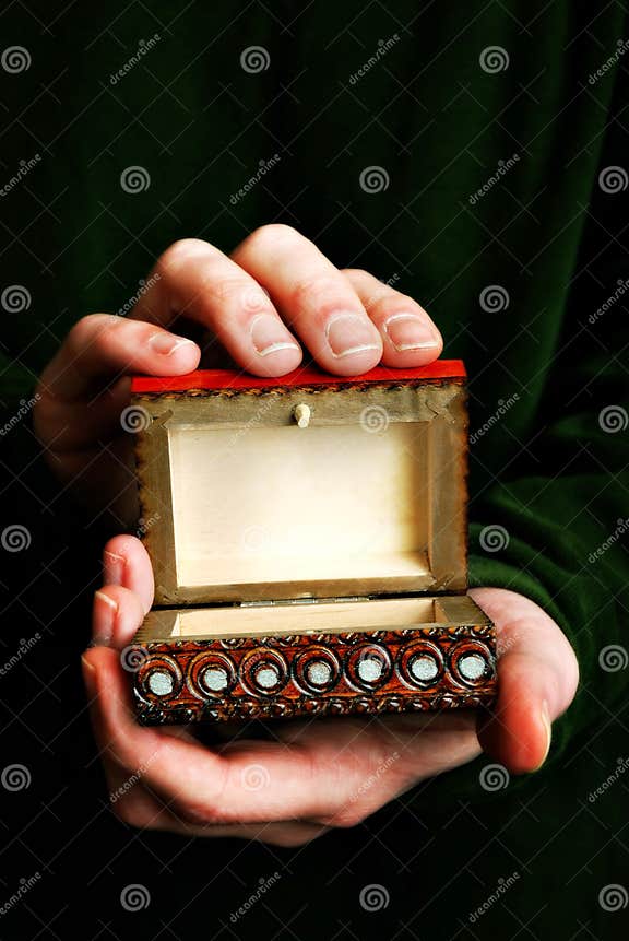 Decorative wooden box stock image. Image of person, decoration - 8329091
