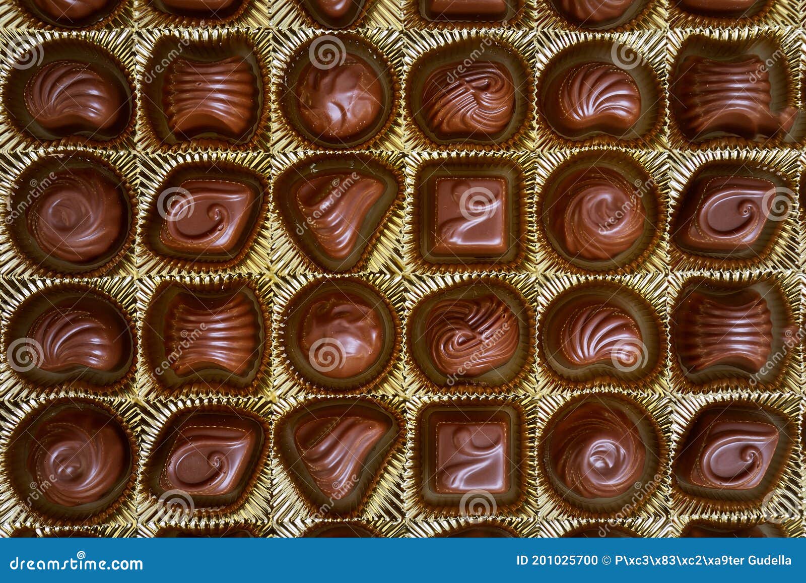 Open Box of Chocolate Treets Stock Photo - Image of indulgence, delight ...