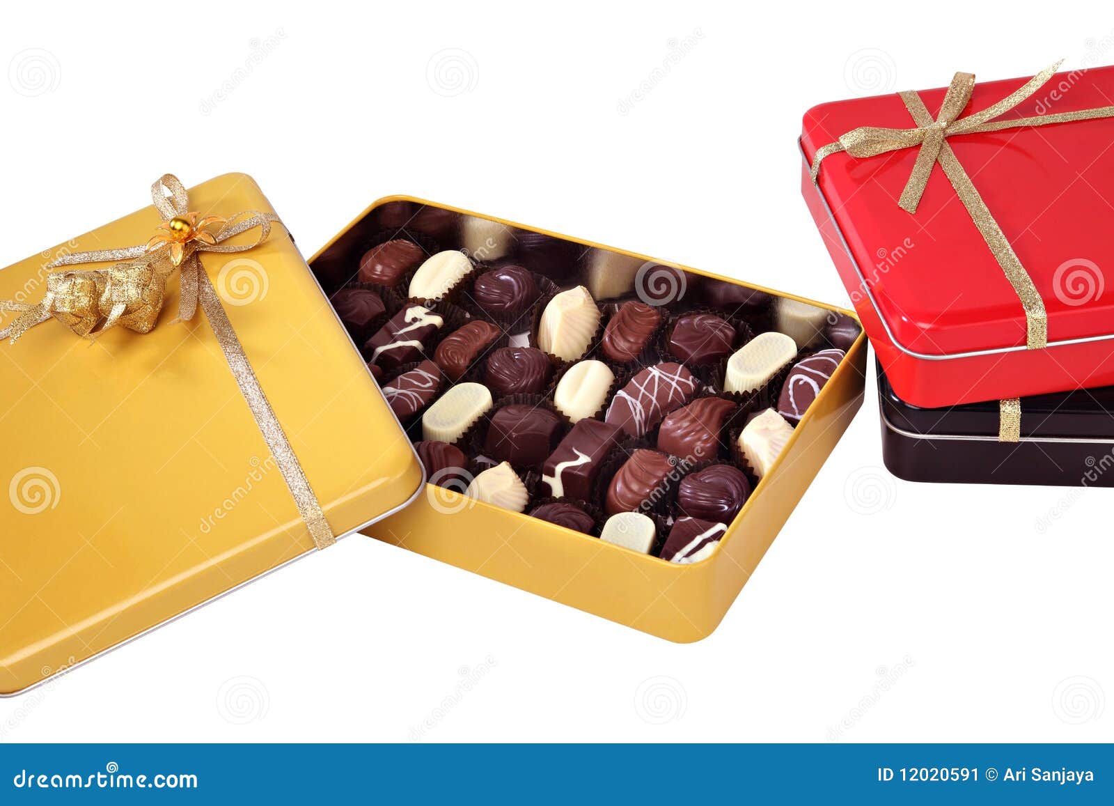 Open box of chocolates stock image. Image of appetizing - 12020591