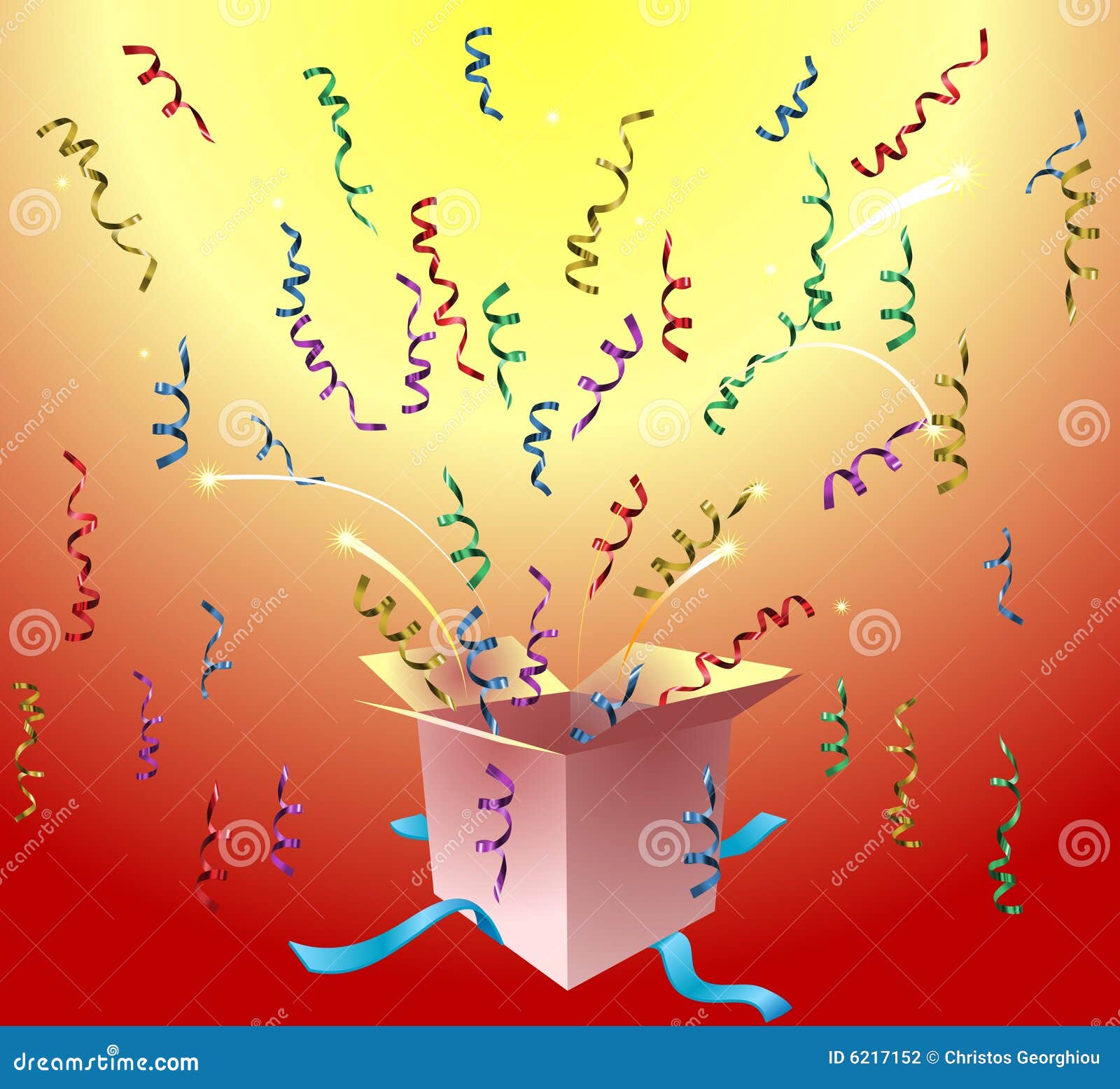 Open box colorful confetti stock vector. Illustration of celebrating ...