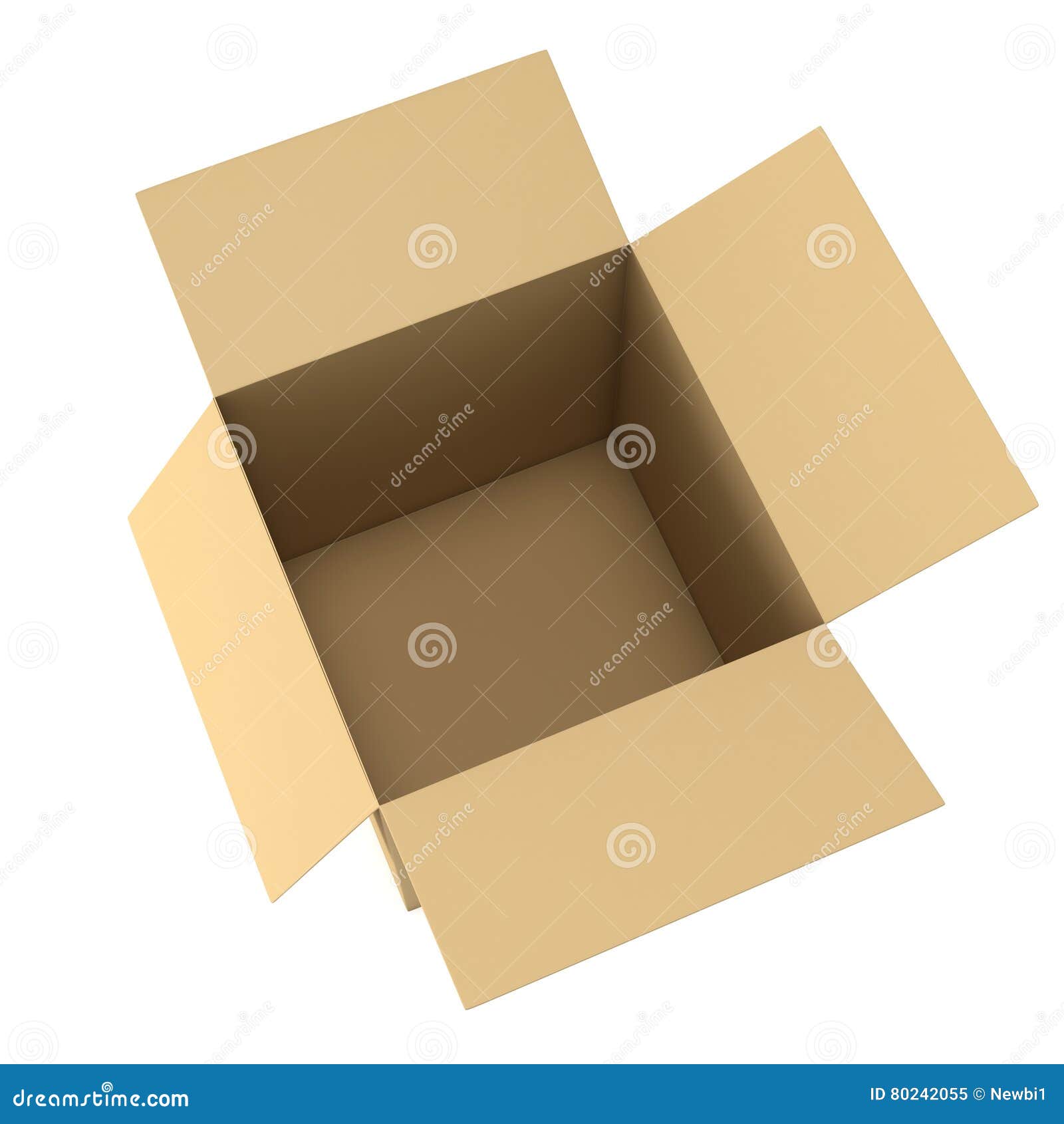Open box 3d stock illustration. Illustration of blank - 80242055