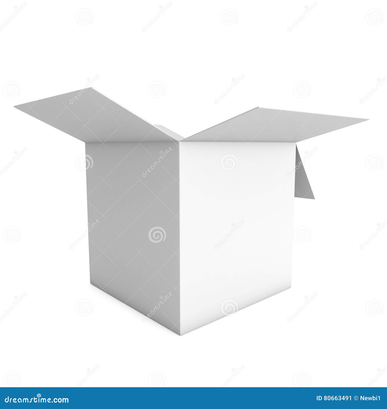 Open box 3d stock illustration. Illustration of pack - 80663491