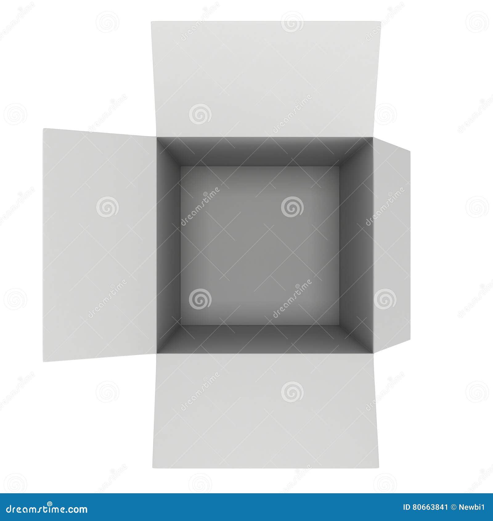 Open box 3d stock illustration. Illustration of estate - 80663841