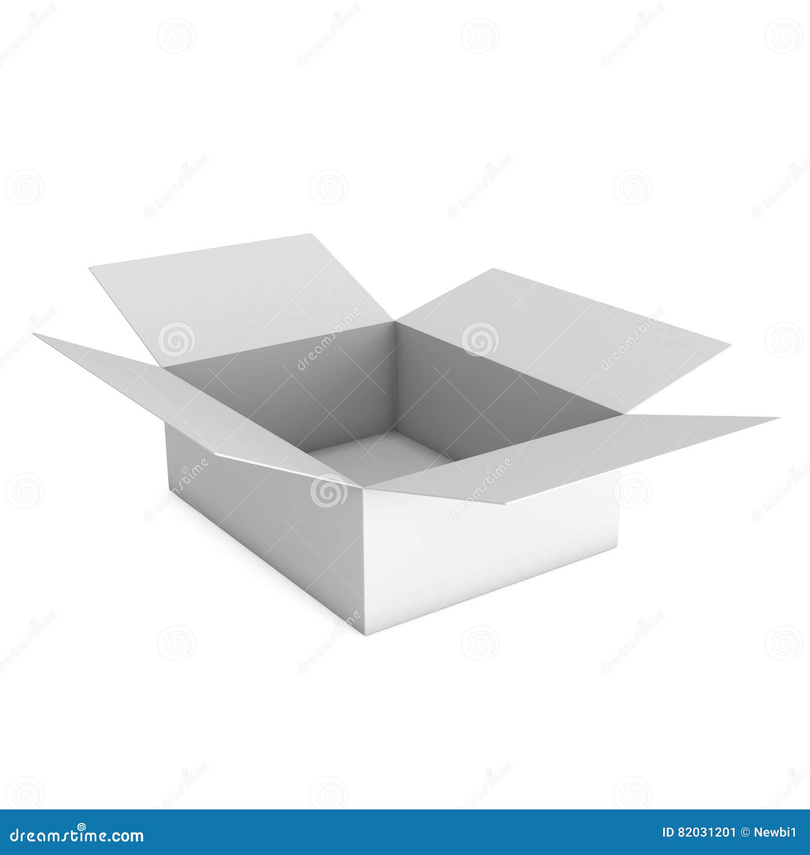 Open box 3d stock illustration. Illustration of advertising - 82031201