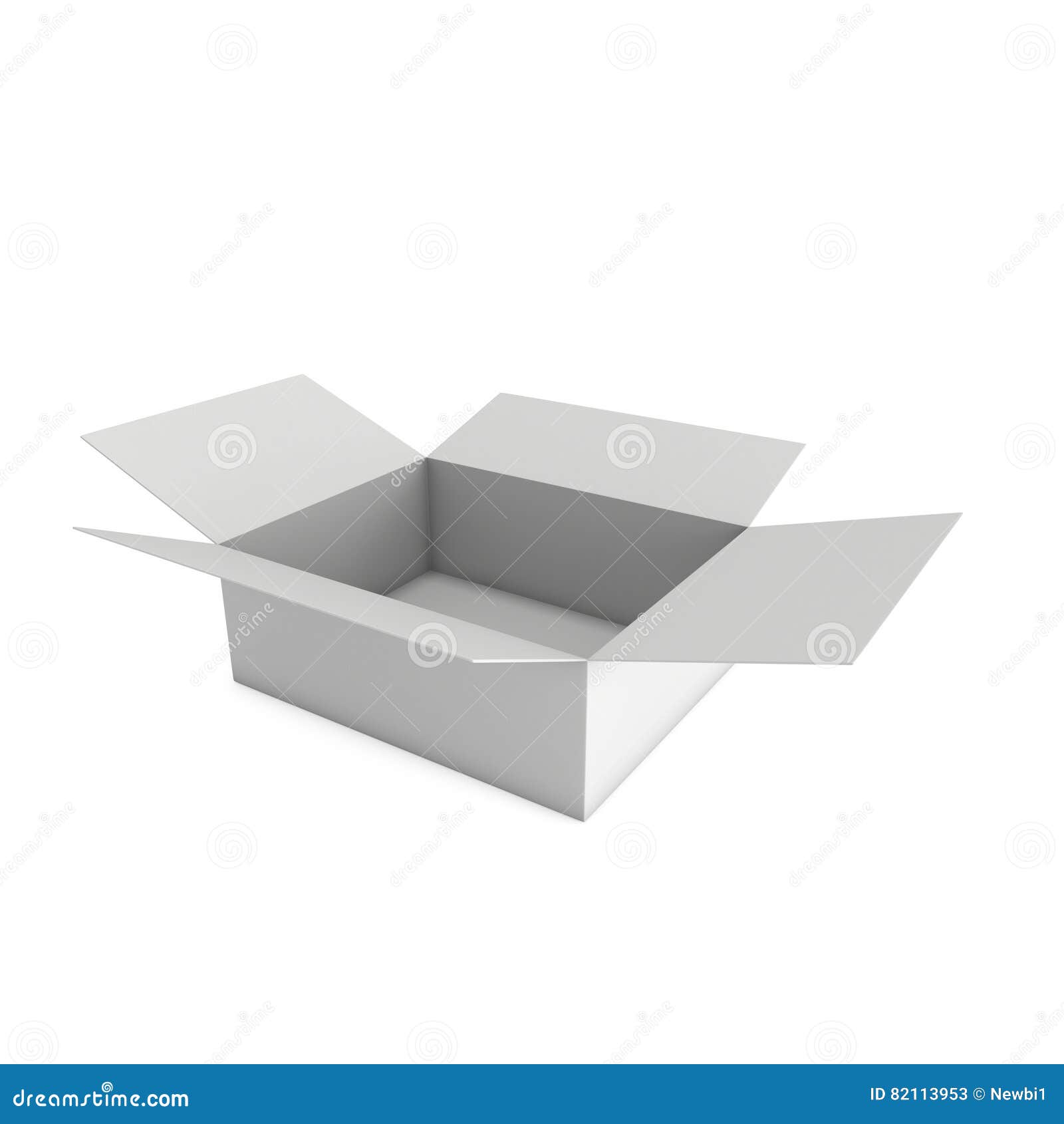 Open box 3d stock illustration. Illustration of post - 82113953