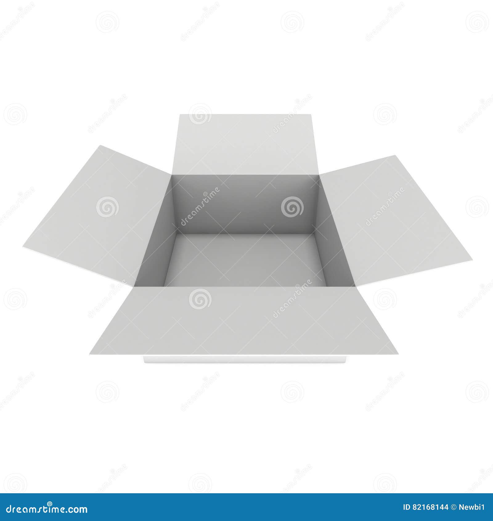 Open box 3d stock illustration. Illustration of carton - 82168144