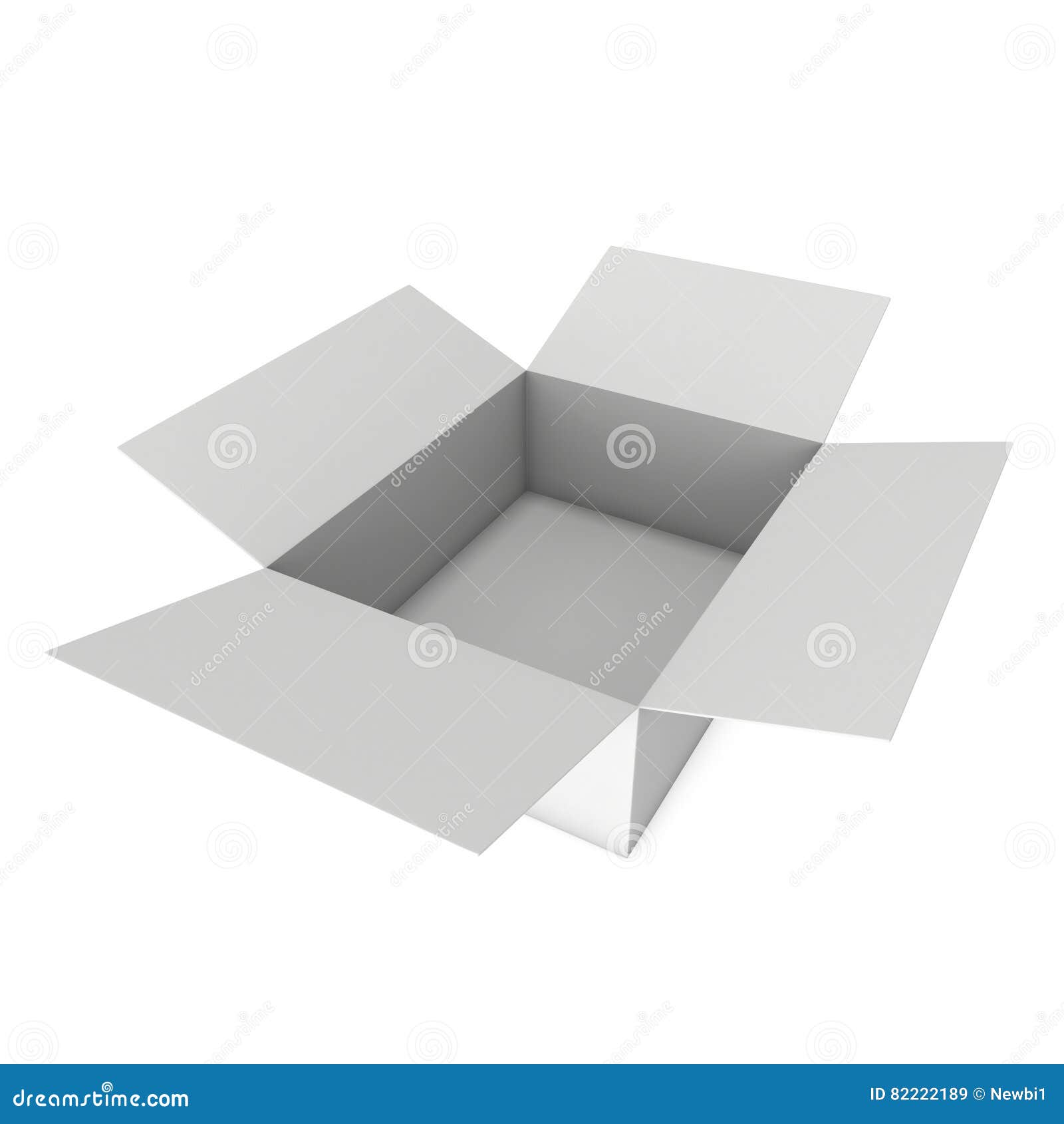 Open box 3d stock illustration. Illustration of container - 82222189