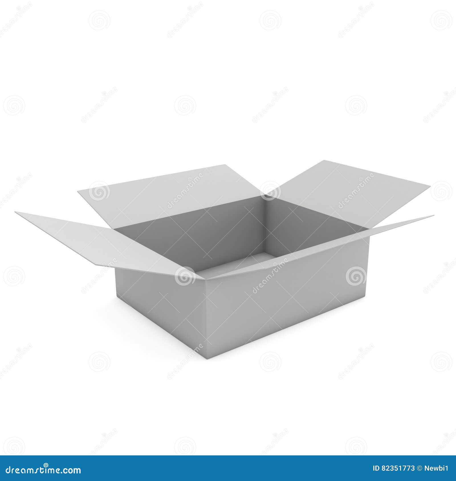 Open box 3d stock illustration. Illustration of advertising - 82351773