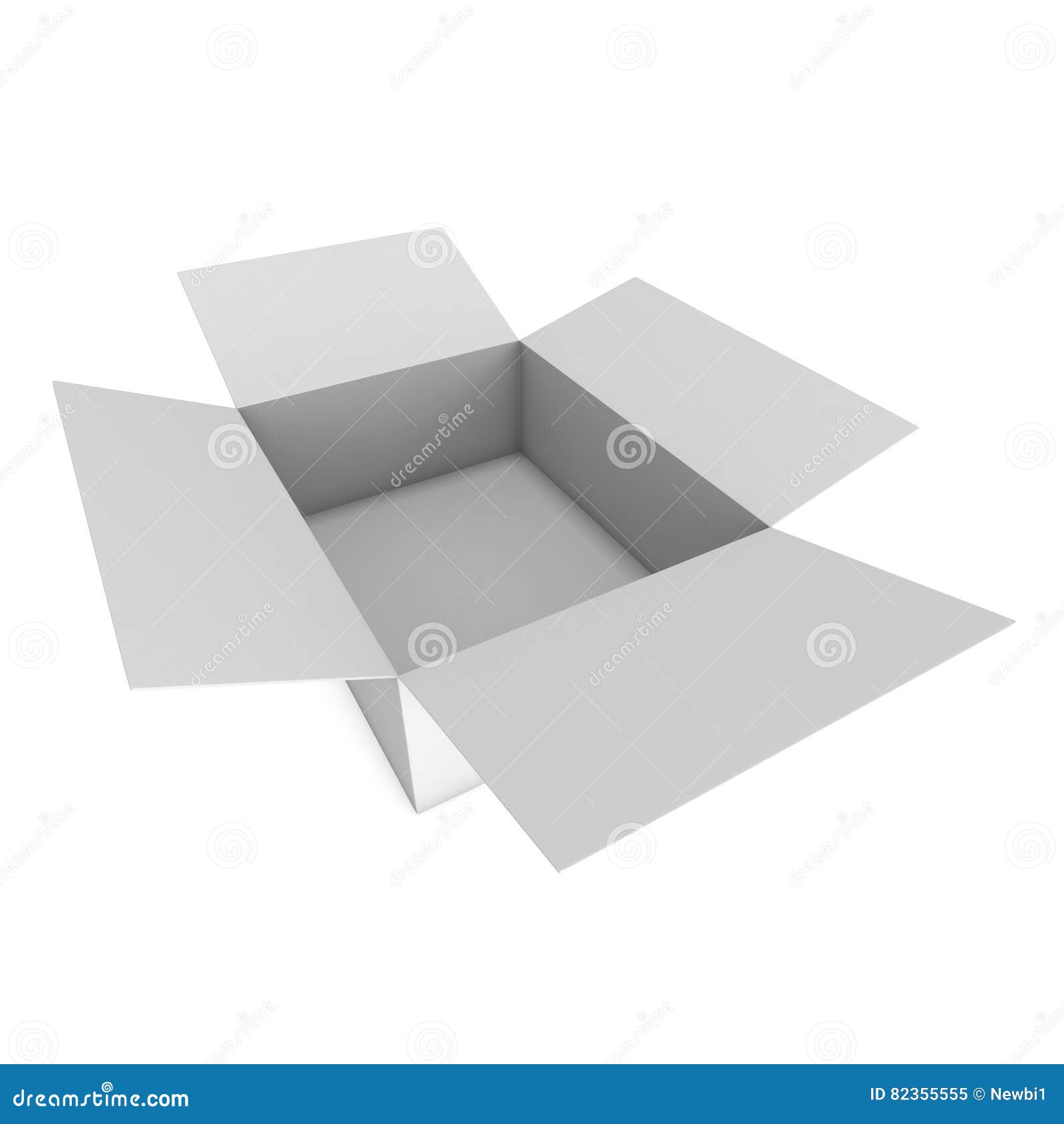 Open box 3d stock illustration. Illustration of glowing - 82355555