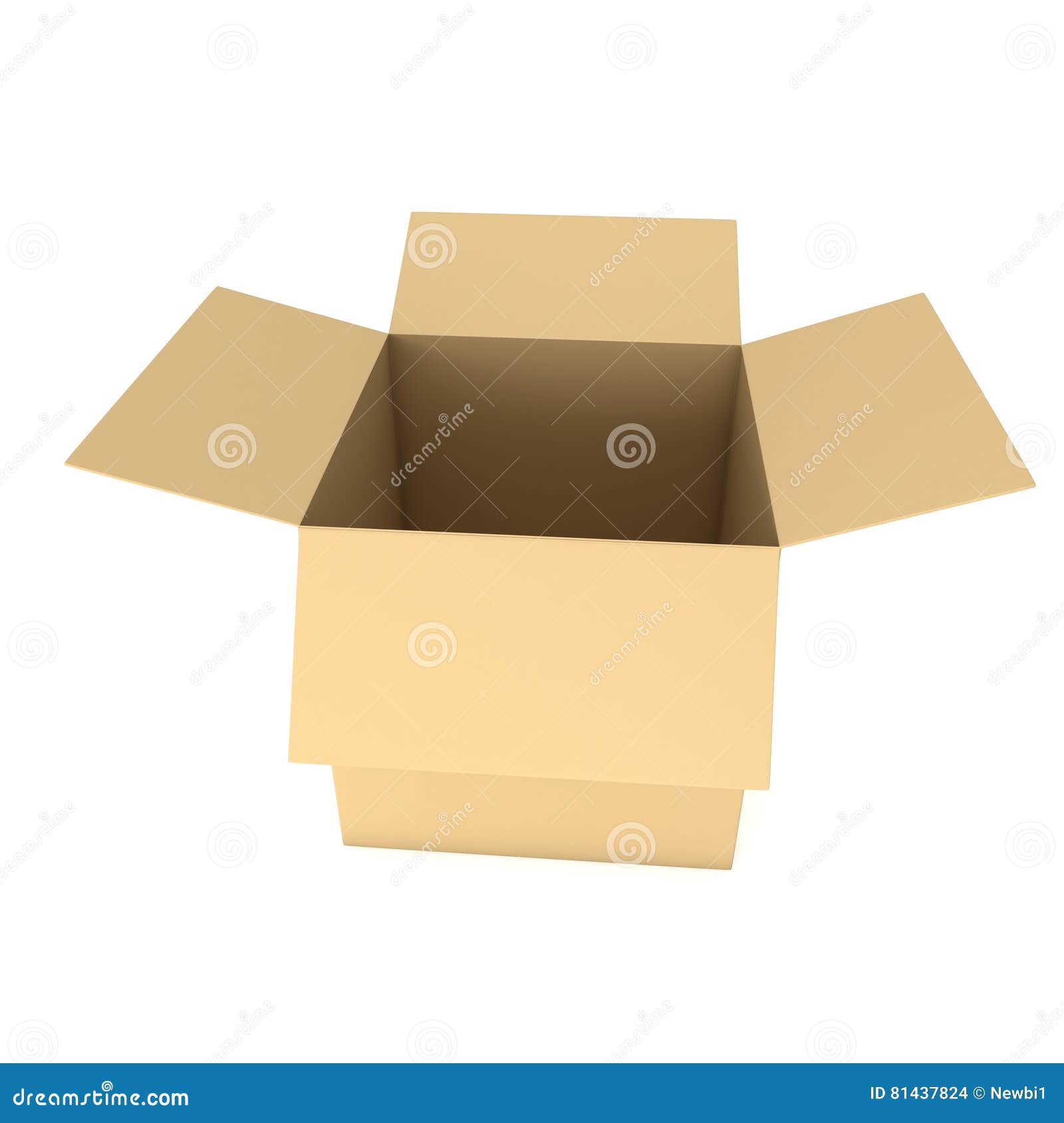 Open box 3d stock illustration. Illustration of compact - 81437824
