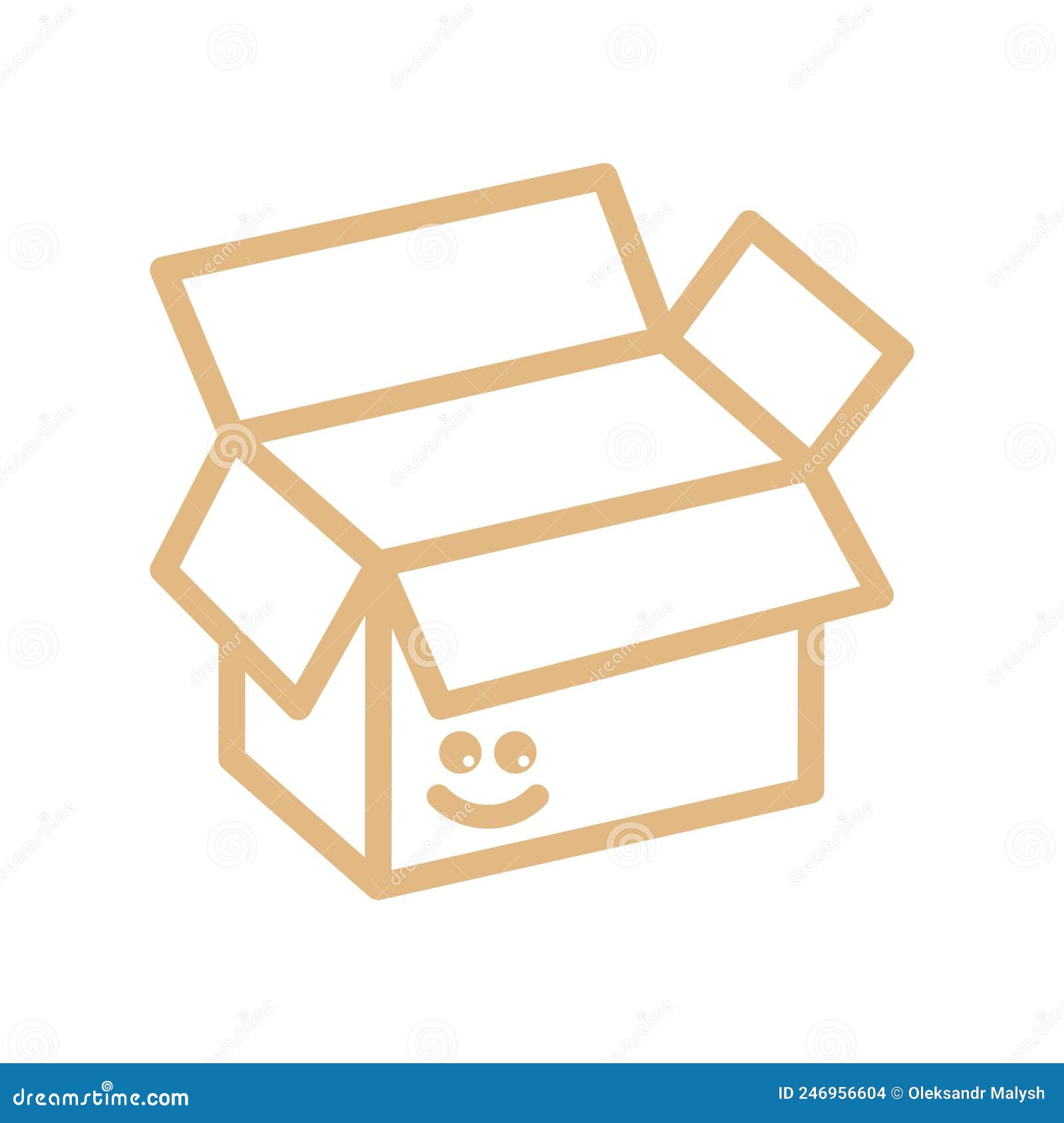 Open Box. Delivery Icon Vector Illustration Design Isolated Stock ...