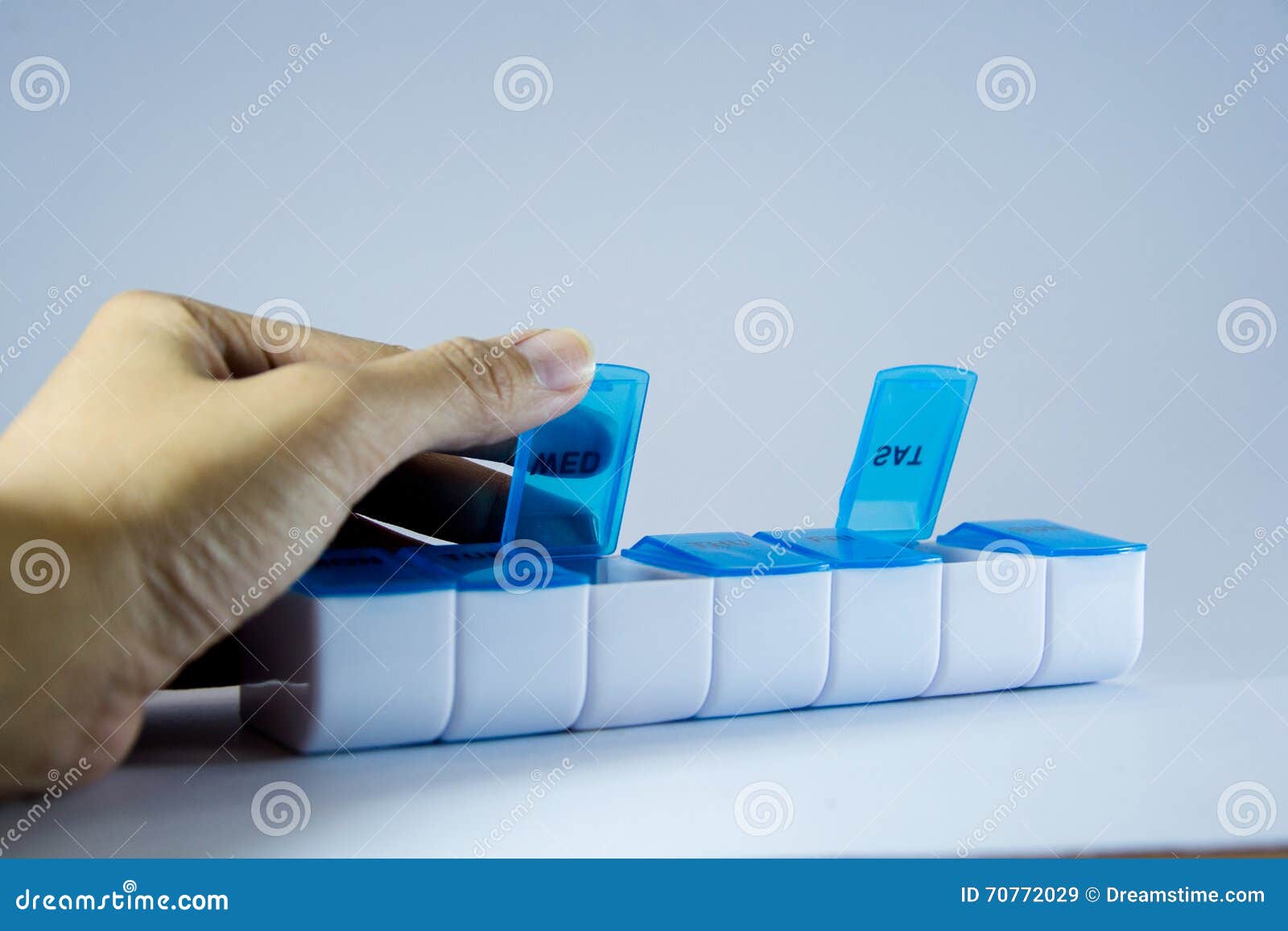 Open box drugs. stock image. Image of dispenser, medicine - 70772029