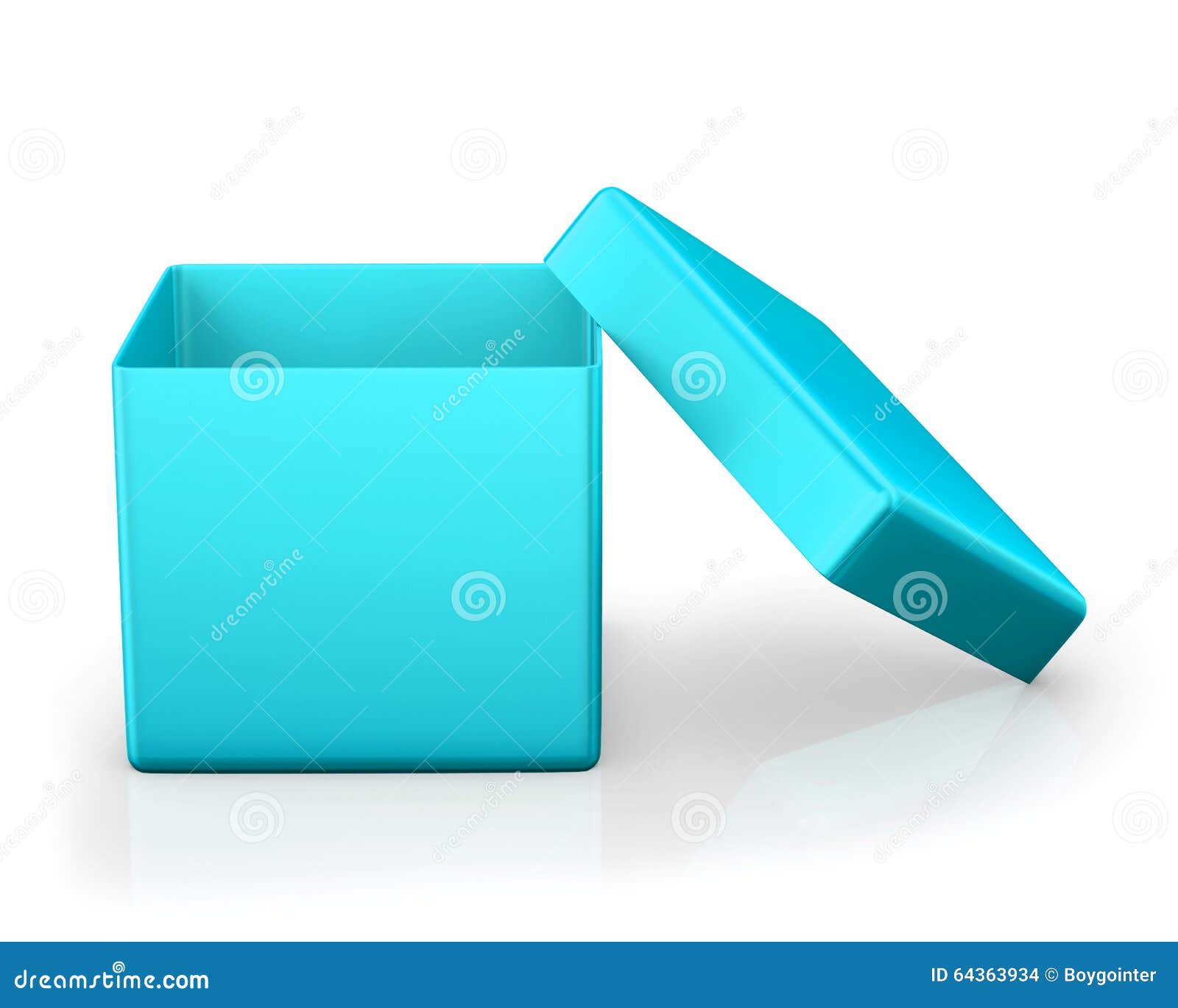 Open box from front stock illustration. Illustration of container ...
