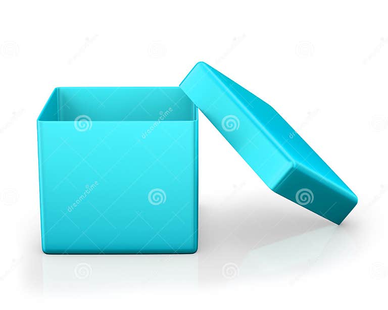 Open box from front stock illustration. Illustration of container ...