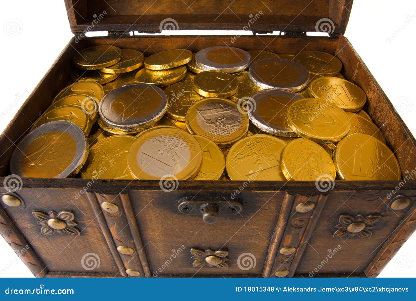 Open box full with money stock photo. Image of silver - 18015348