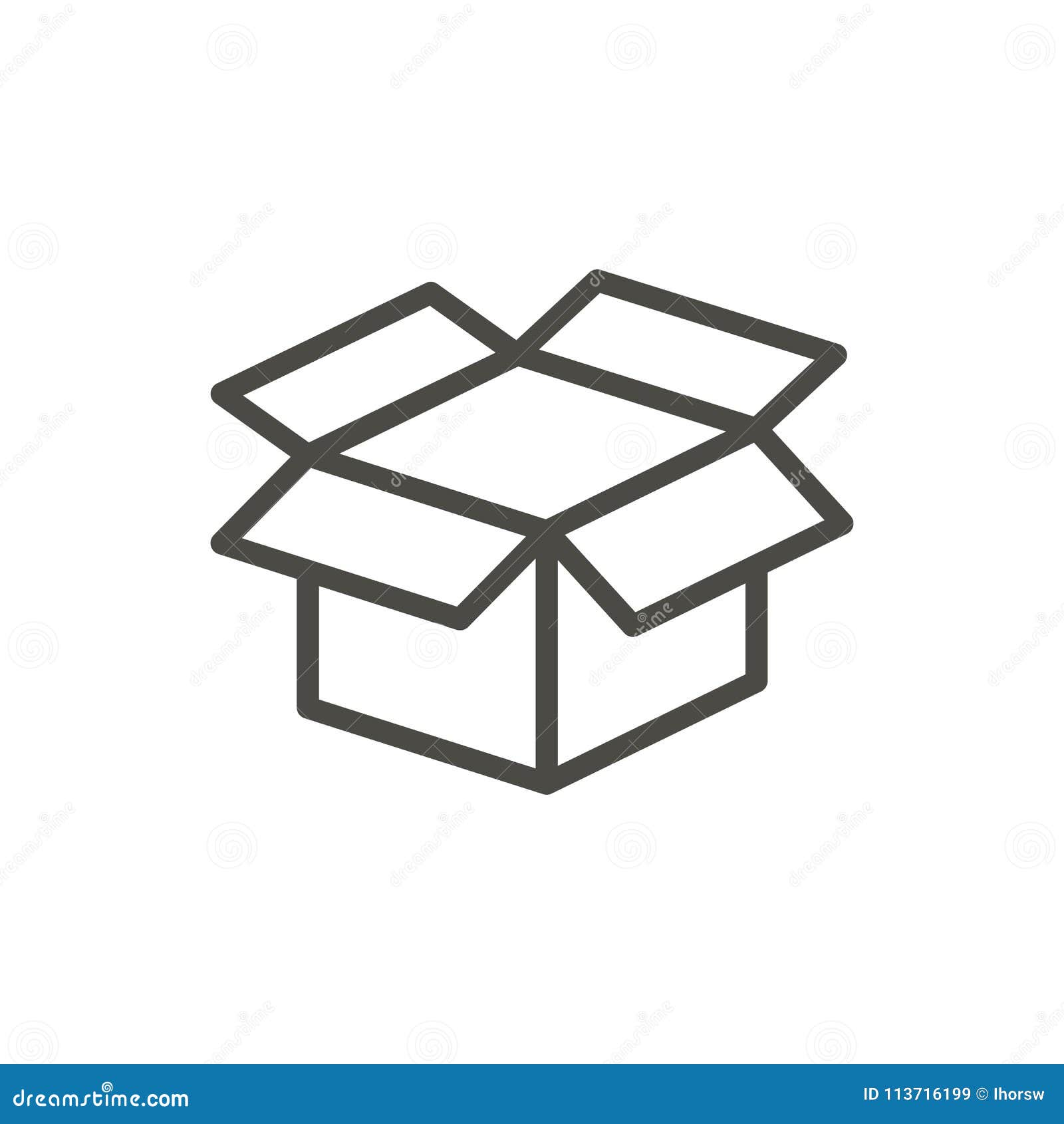 Open Box Vector