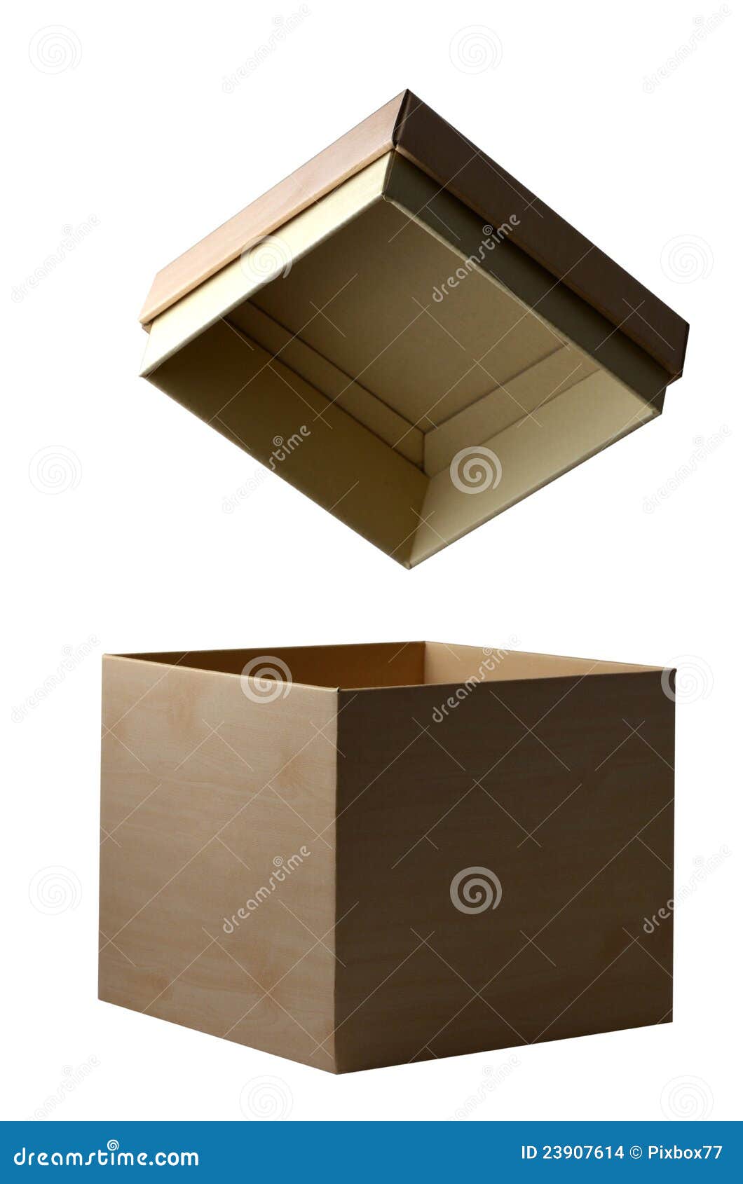 Open box isolated stock photo. Image of gift, business - 23907614