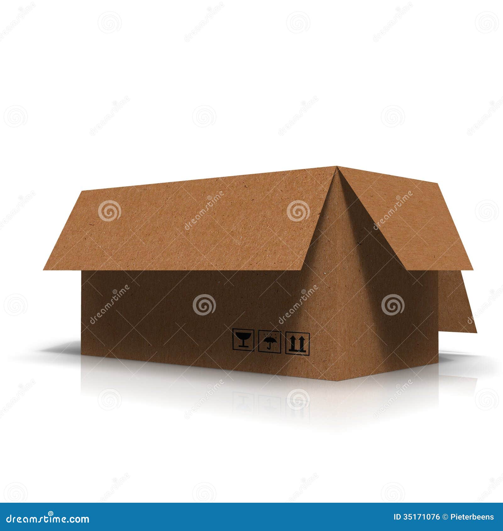Open box on its side stock photo. Image of product, storage - 35171076