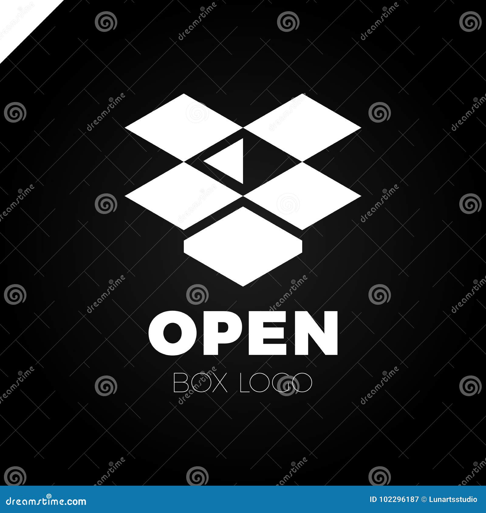 Open Box Logo. Simple Vector Color Icon Stock Vector - Illustration of ...