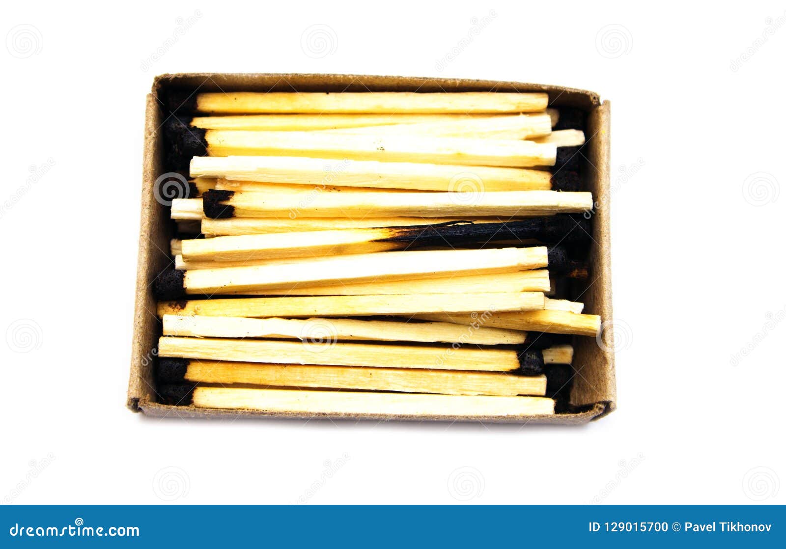 Open Box of Matches Isolated on White Stock Photo - Image of white ...