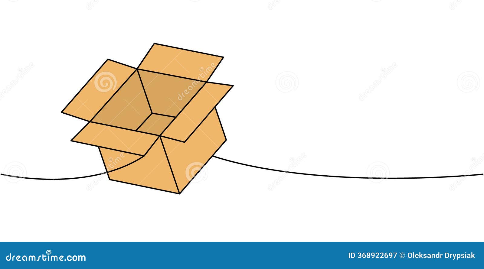 Cardboard Box. Vector Drawing Icon | CartoonDealer.com #146821050