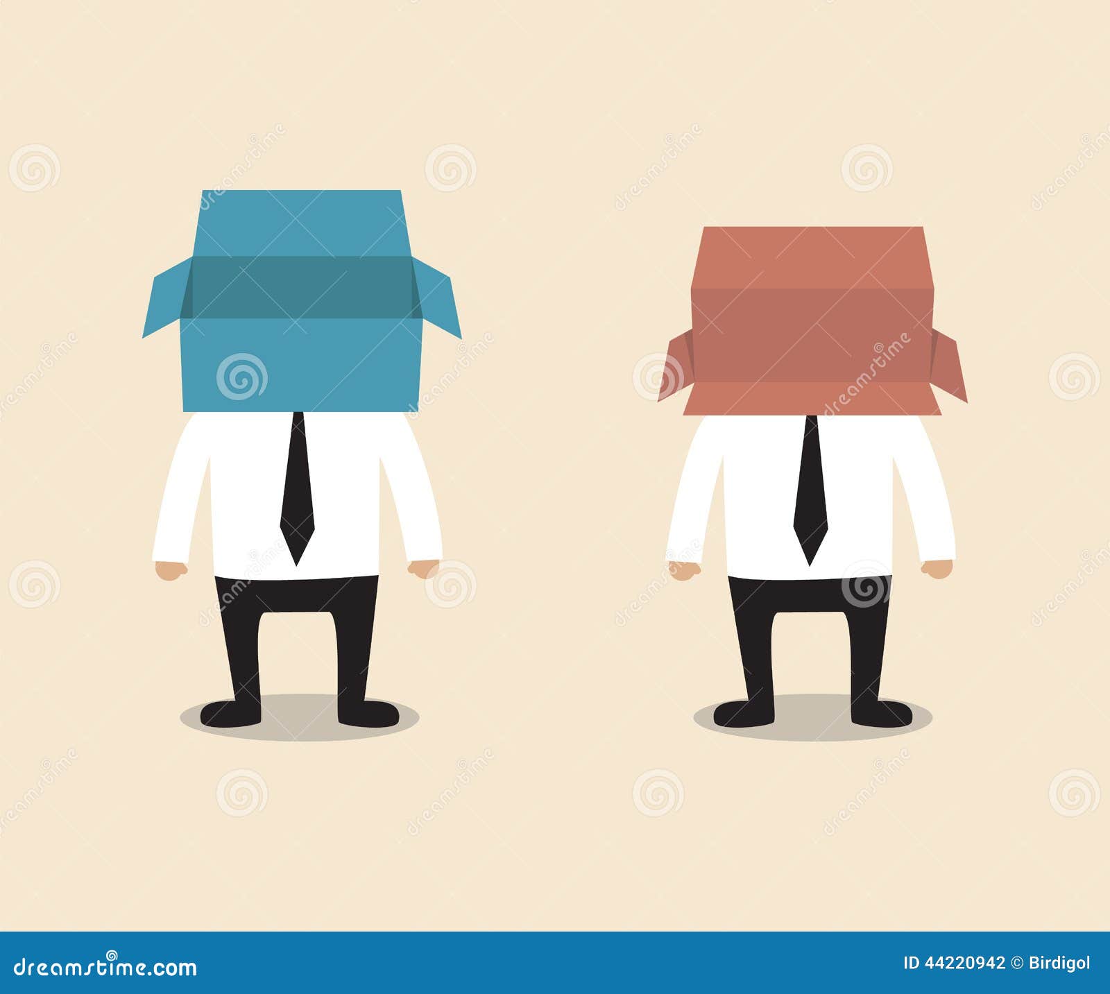 Open box or Overturned box stock illustration. Illustration of behavior ...