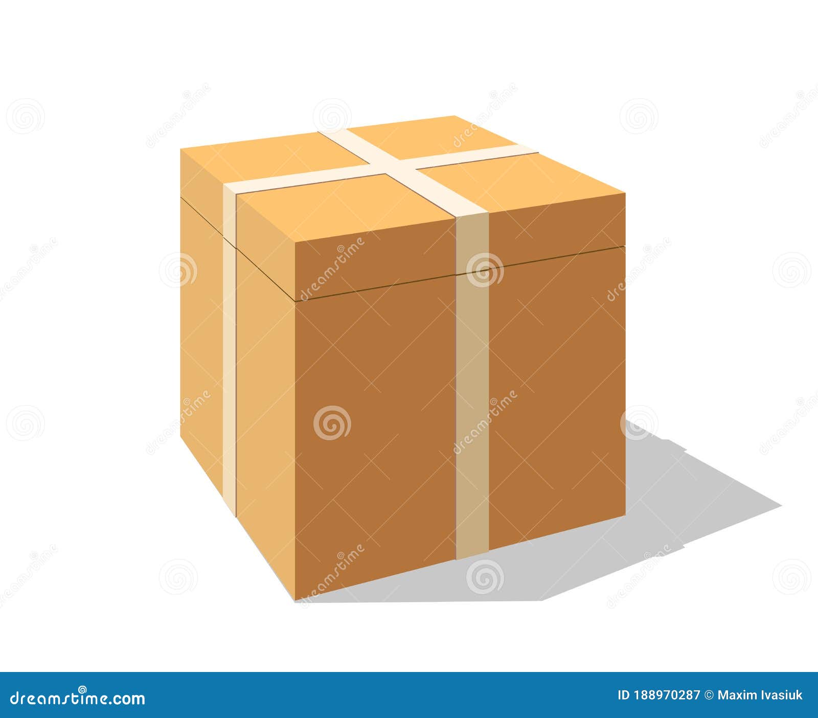 Top View Of 3d Carton White Boxes Vector Mockup, Realistic Close And ...