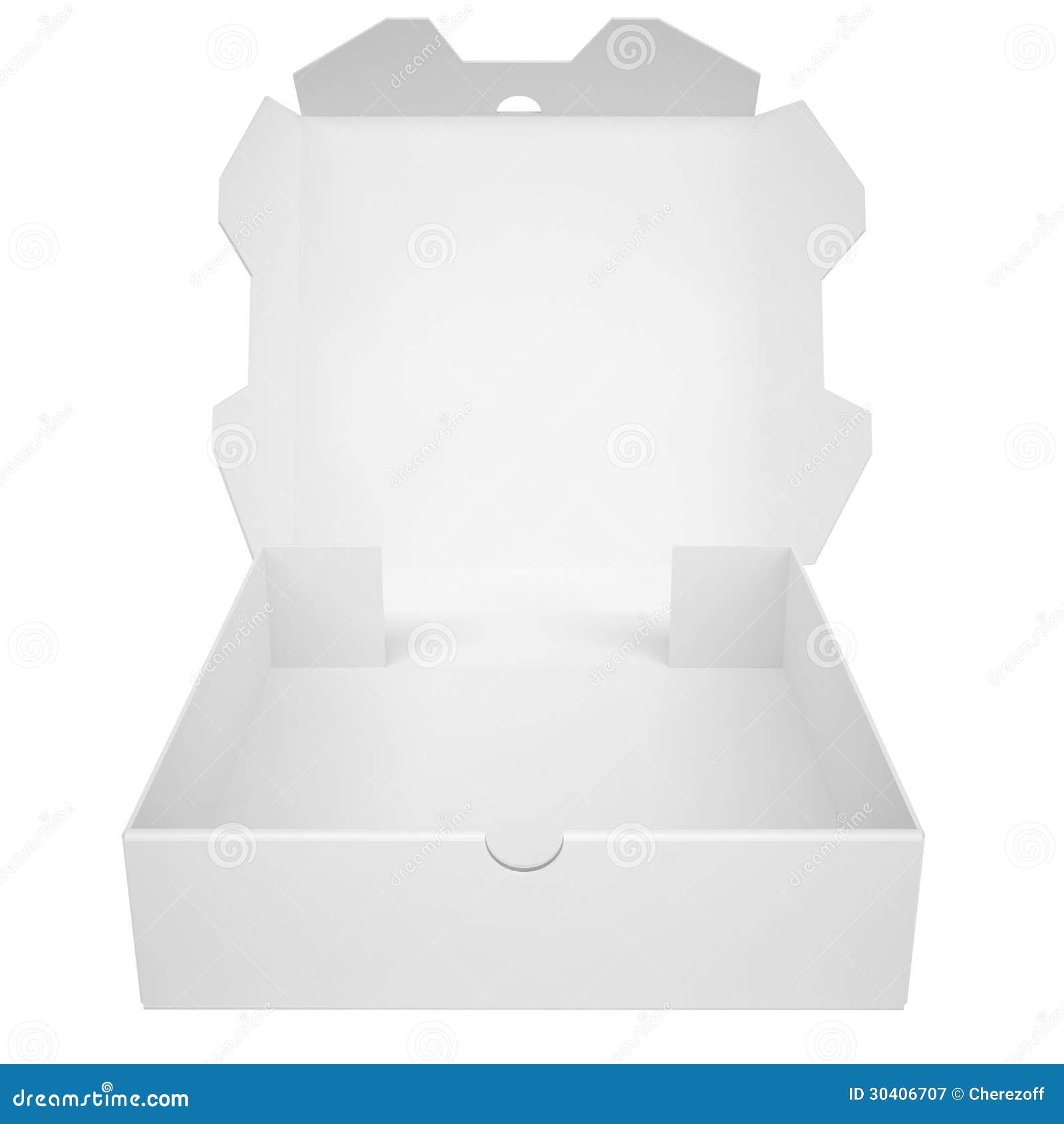 Open a Box of Pizza is Empty Stock Illustration - Illustration of cover ...