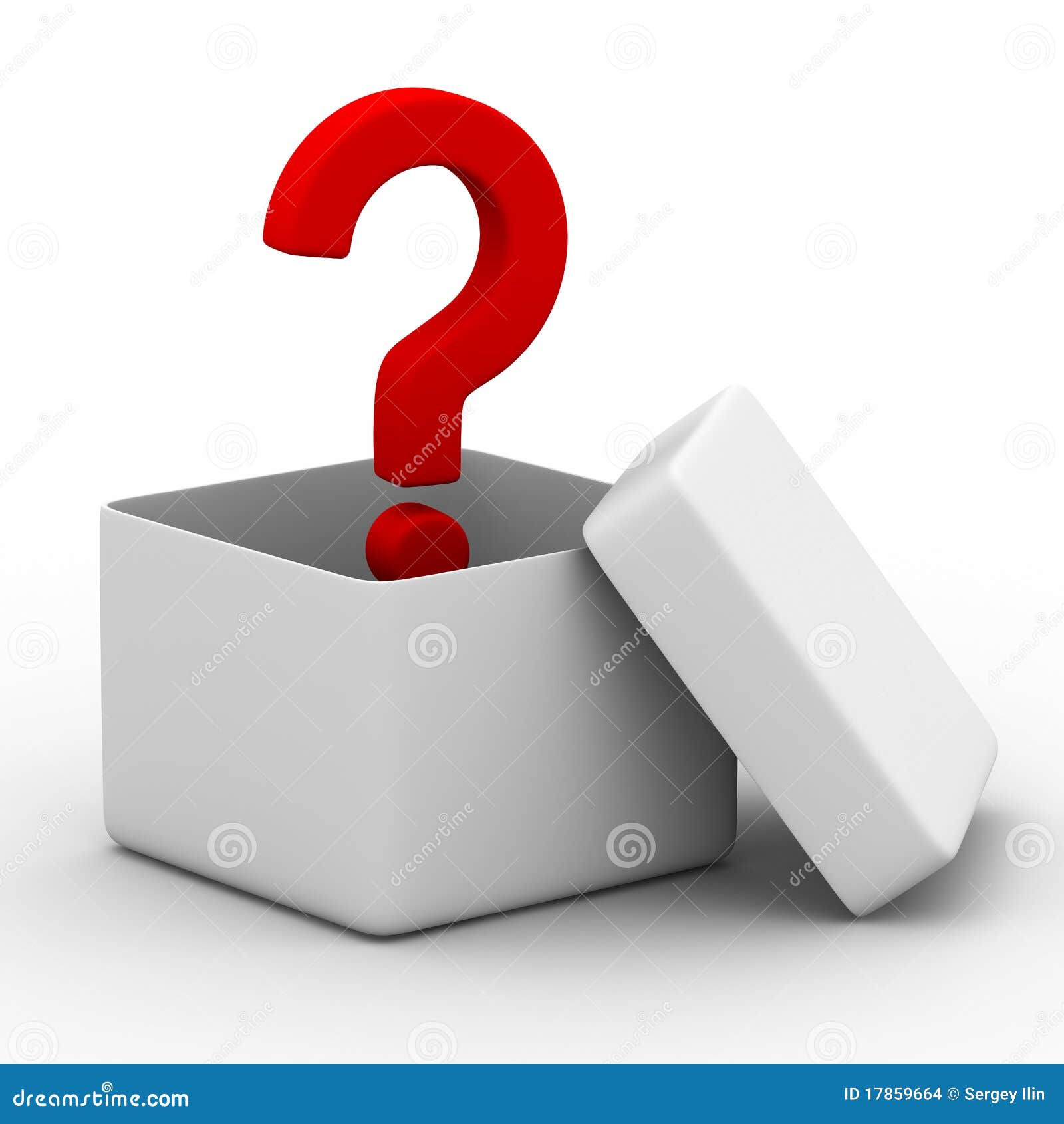 Open box with question stock illustration. Illustration of packing ...