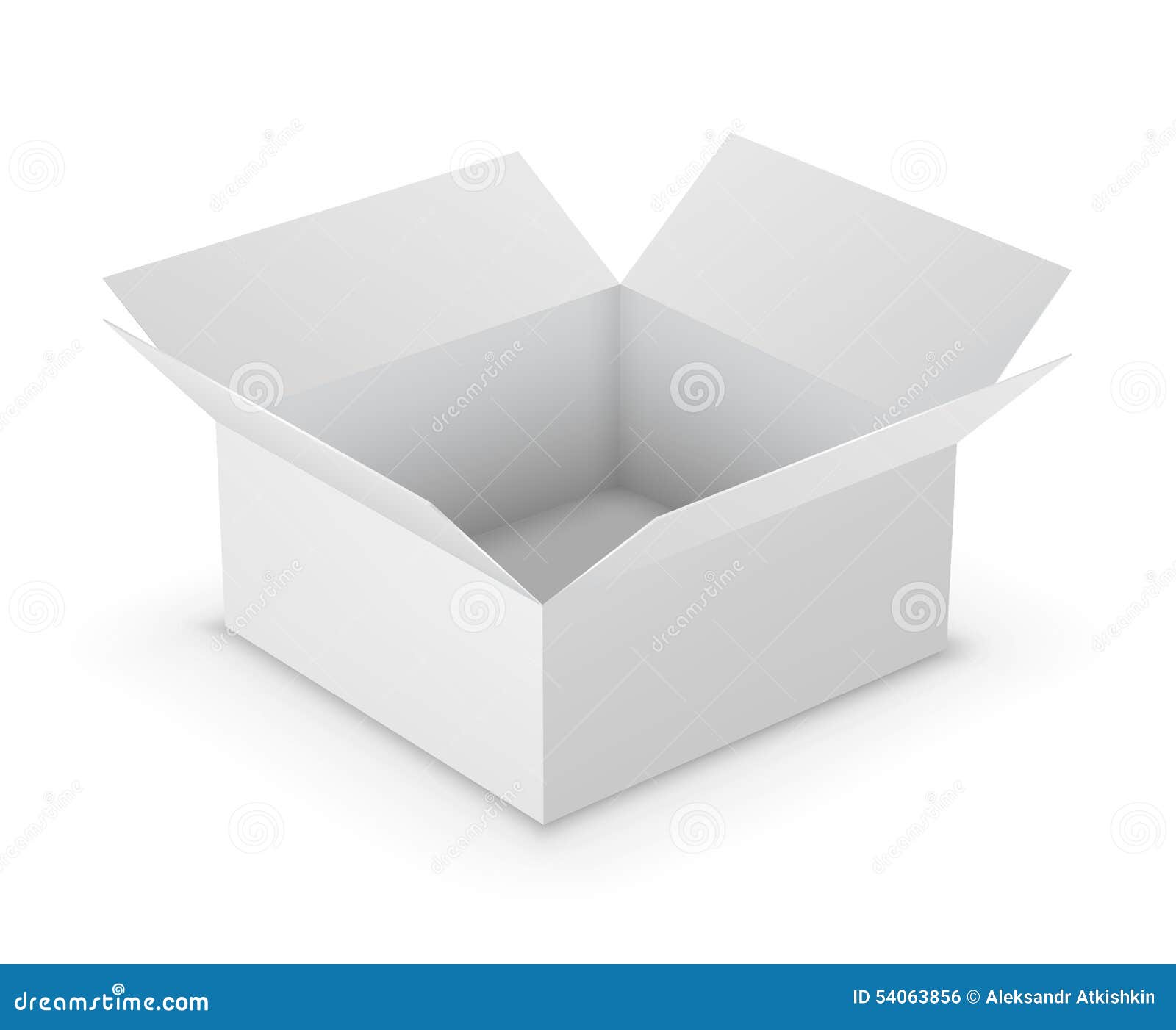 Open box stock vector. Illustration of blank, presentation - 54063856