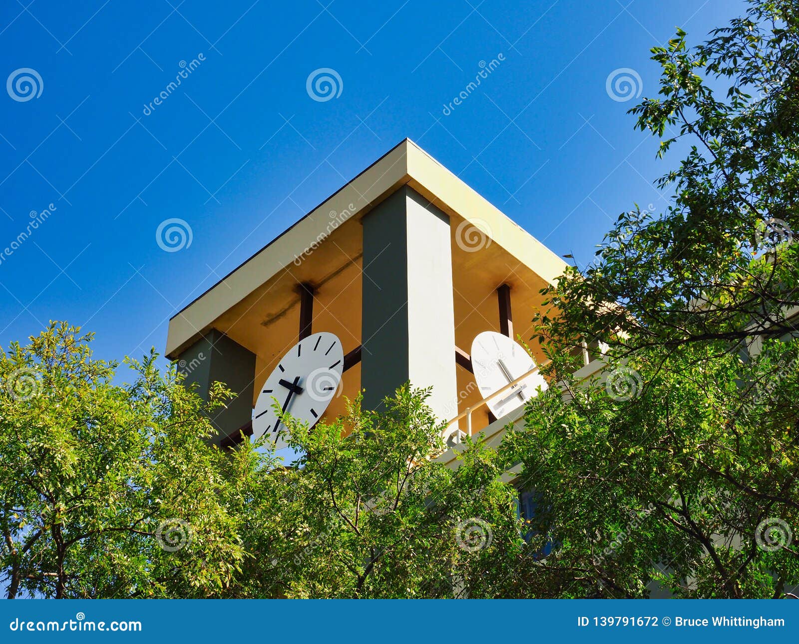Modern Clock Tower, Sydney, Australia Stock Photo - Image of tower ...