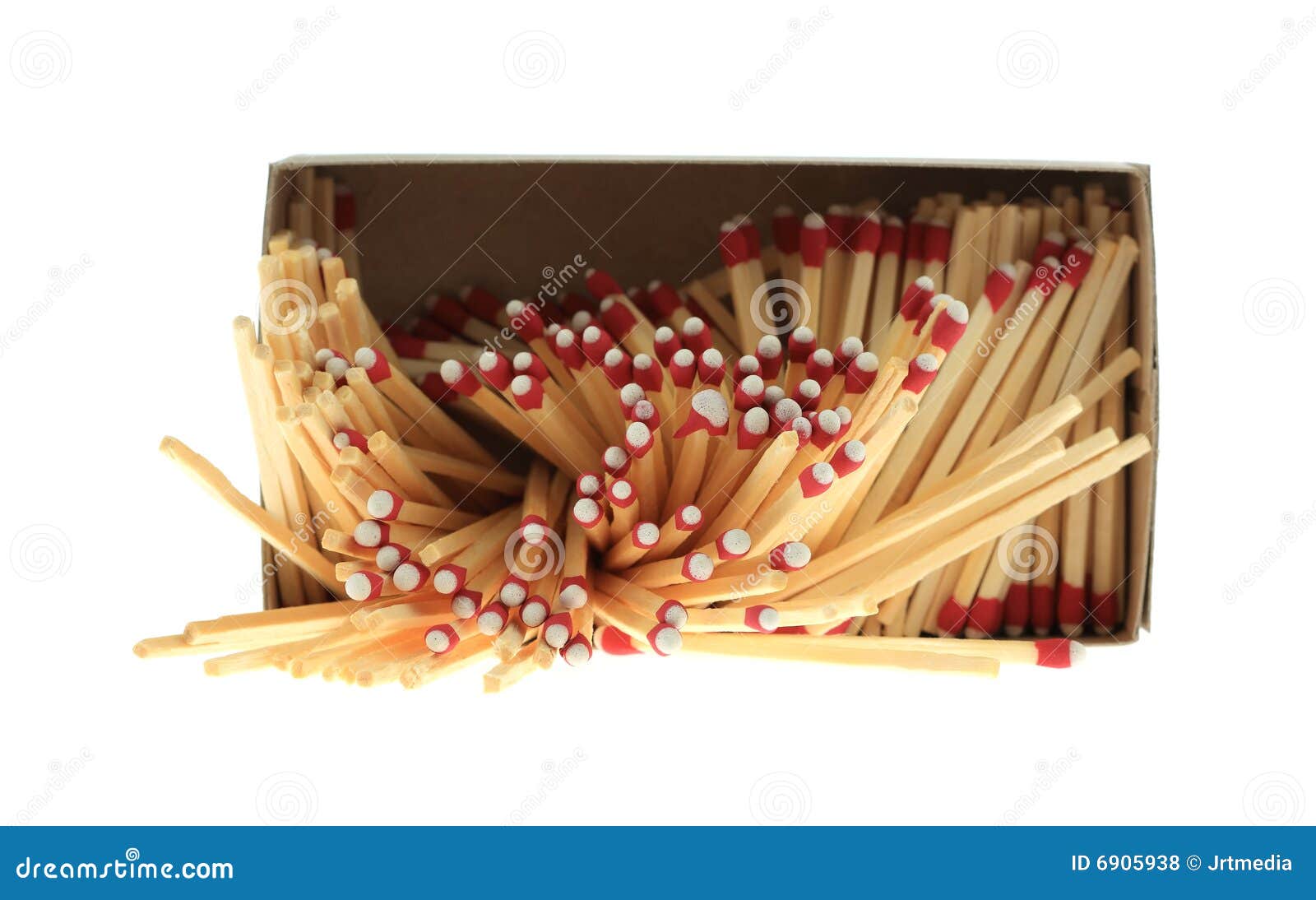 Open Box of Spilled Matches Stock Photo - Image of background, wooden ...