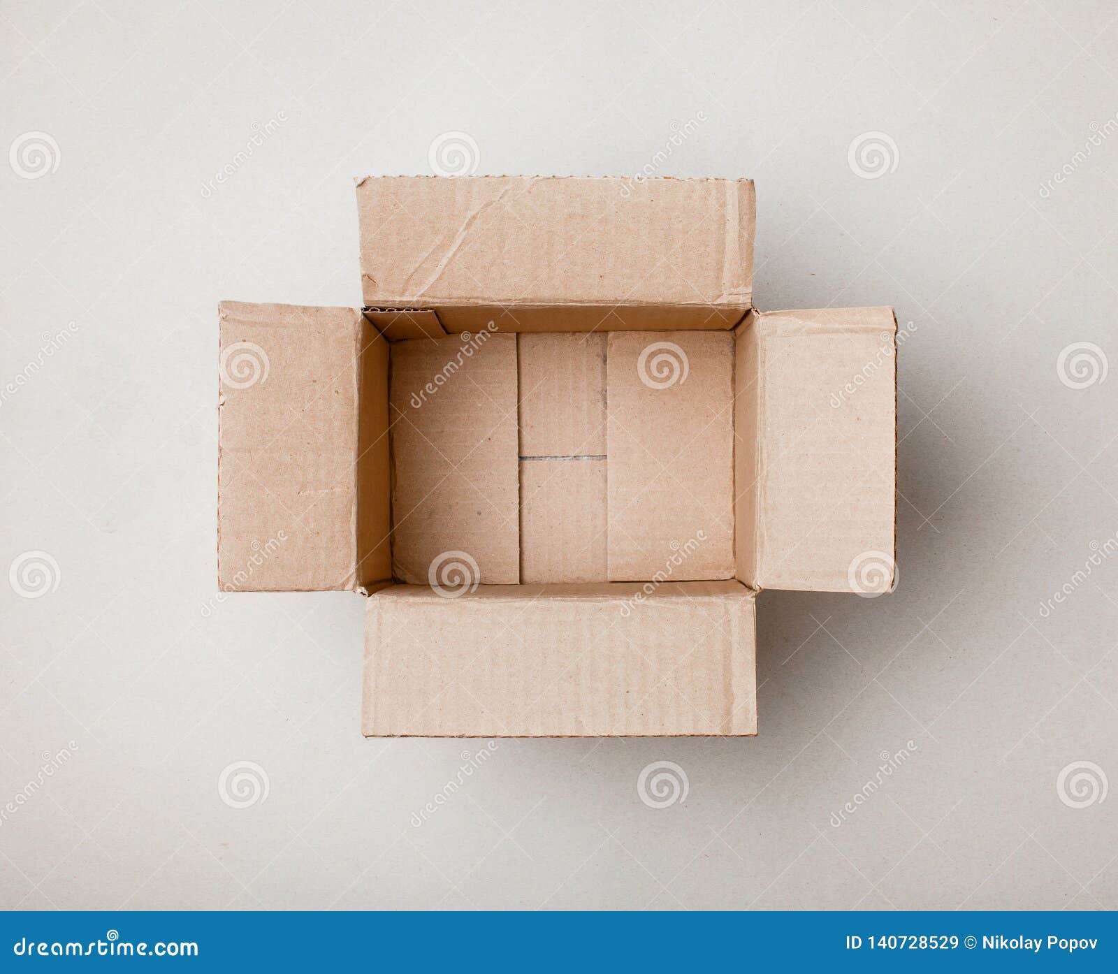 Open box for things stock image. Image of karton, brown - 140728529