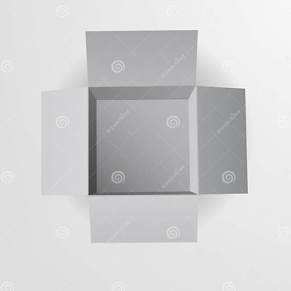 Open box. Top view stock vector. Illustration of packaging - 49079549