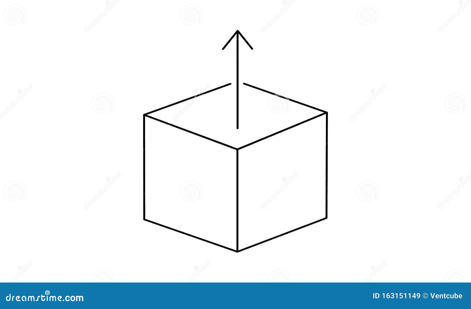 Open Box Icon Flat Style Vector Illustration. Stock Illustration ...