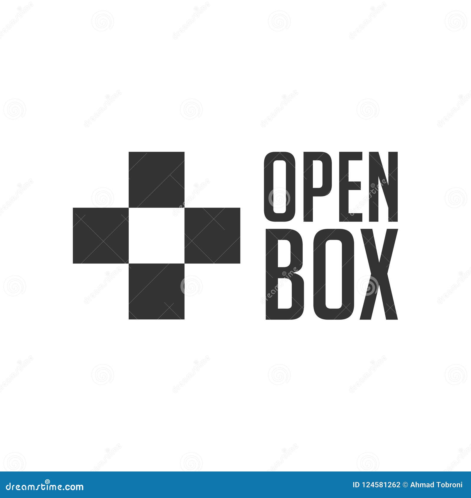 Open Box Vector Template Design Illustration Stock Vector ...